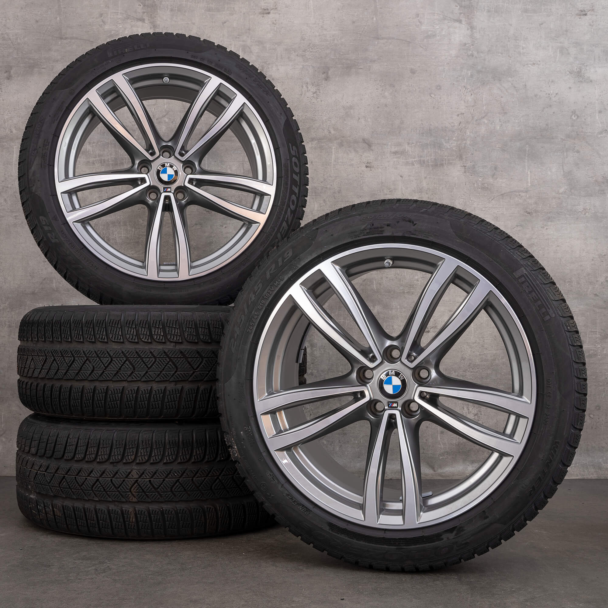 BMW 19 Zoll Felgen 7er G11 G12 6er GT G32 Winterreifen Winterräder ...