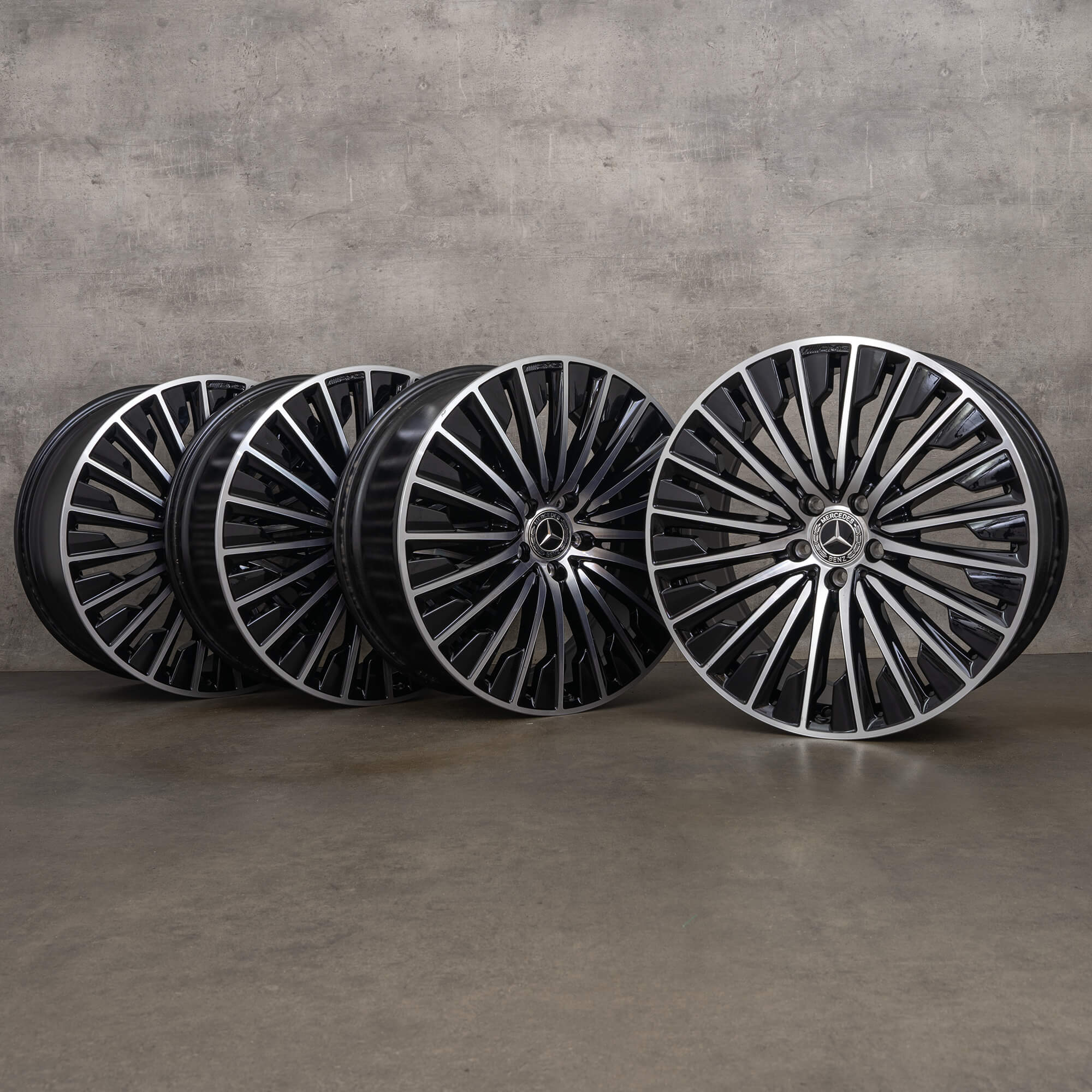 OEM AMG Mercedes E Class W214 S214 20 inch rims A2144010500 black NEW