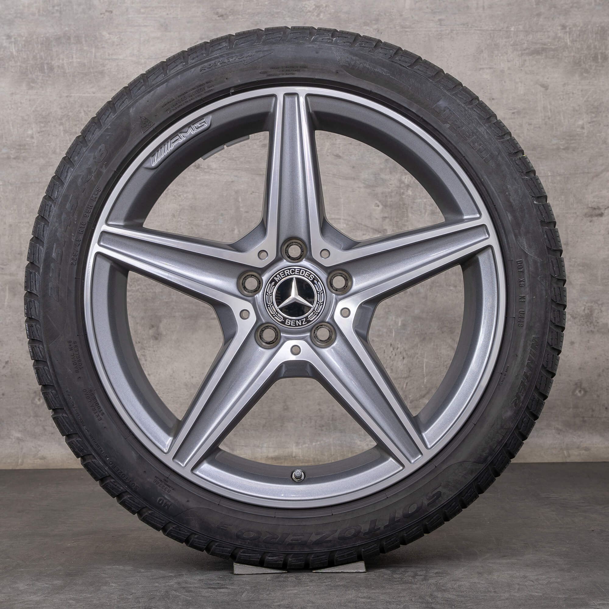 OEM Mercedes Benz C-Class AMG snow tire packages 18 inch W205 S205 C205 ...
