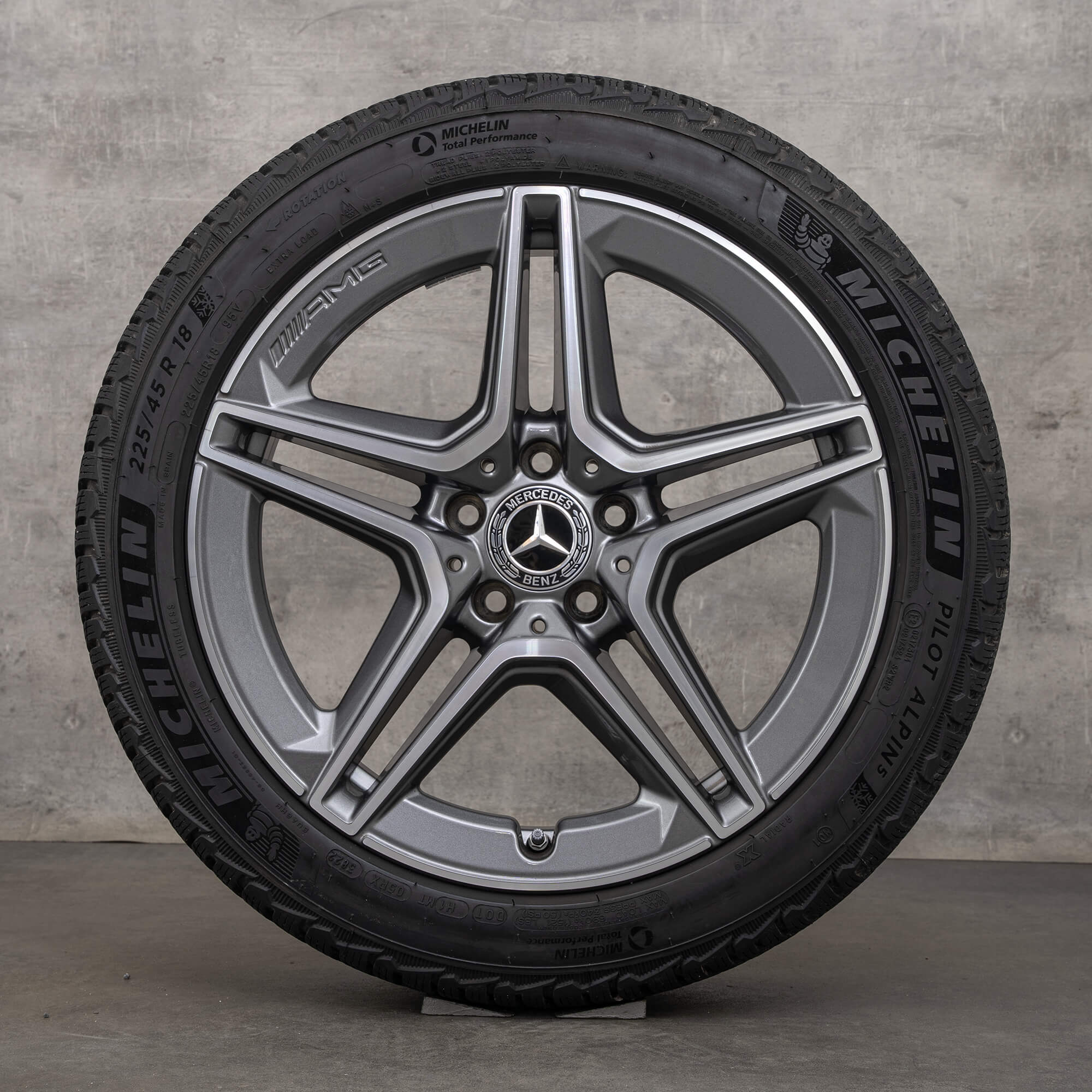 AMG Mercedes Benz C Class W205 C43 C450 Sport winter wheels 18 inch tires