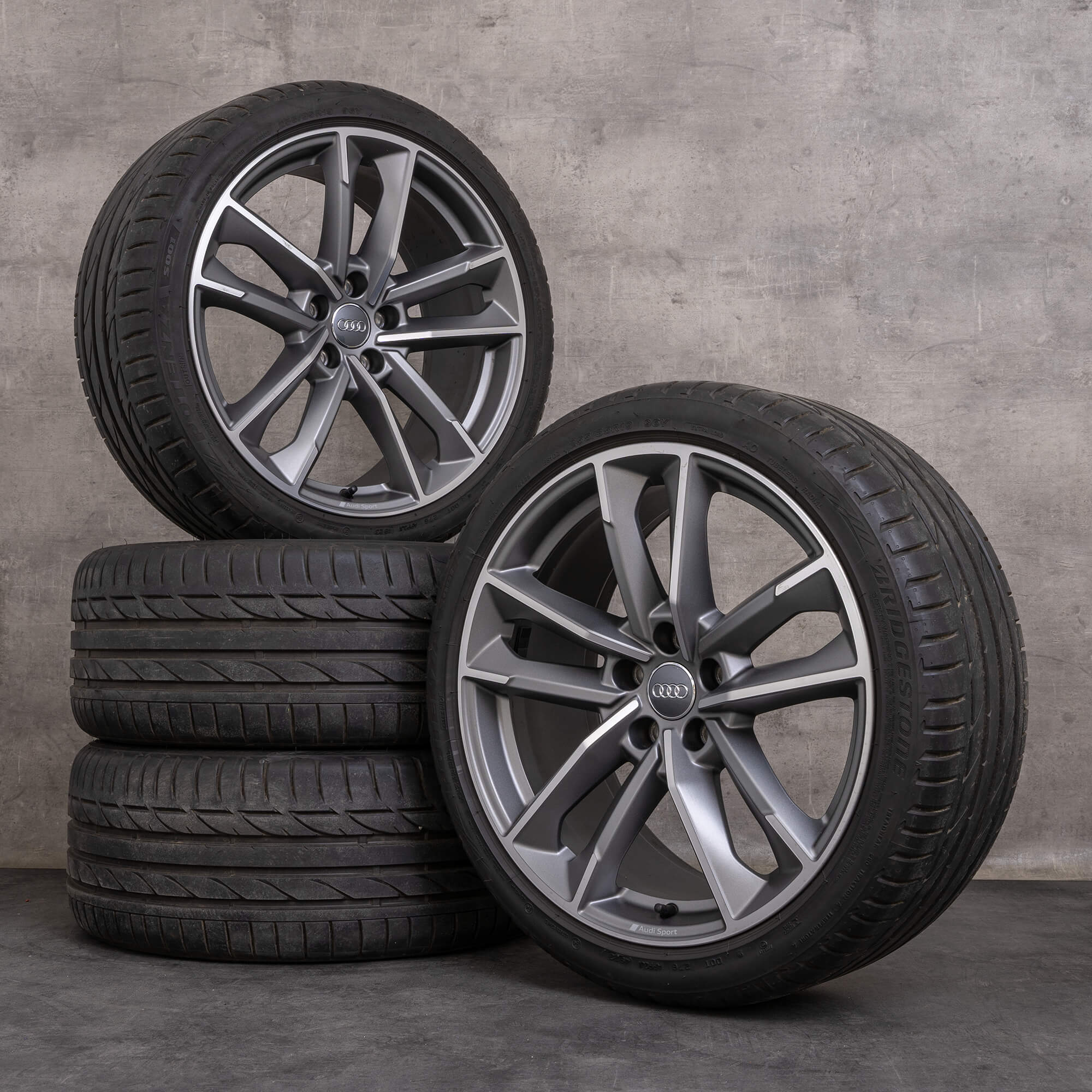 OEM Audi A5 S5 rims 19 inch 8W B9 F5 summer wheels 8W0601025DC titan ...