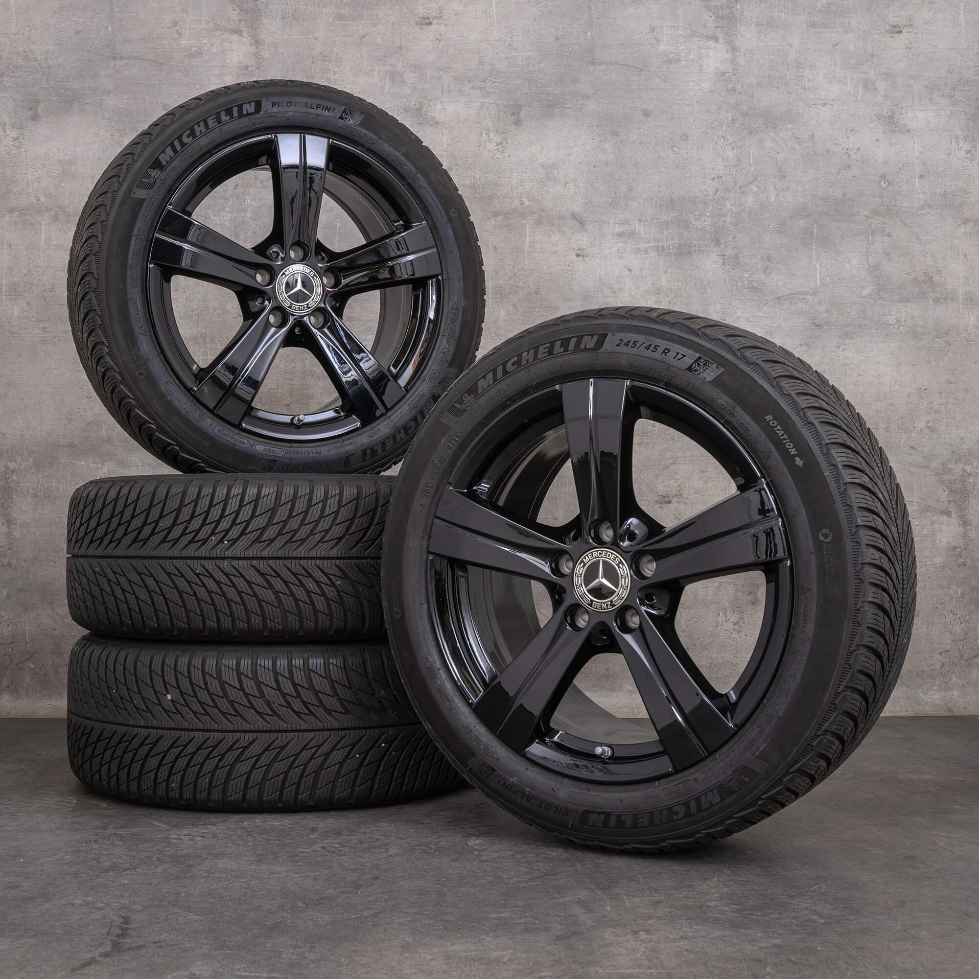 OEM Mercedes Benz C-Class snow tire packages 17 inch W206 S206 C300 ...