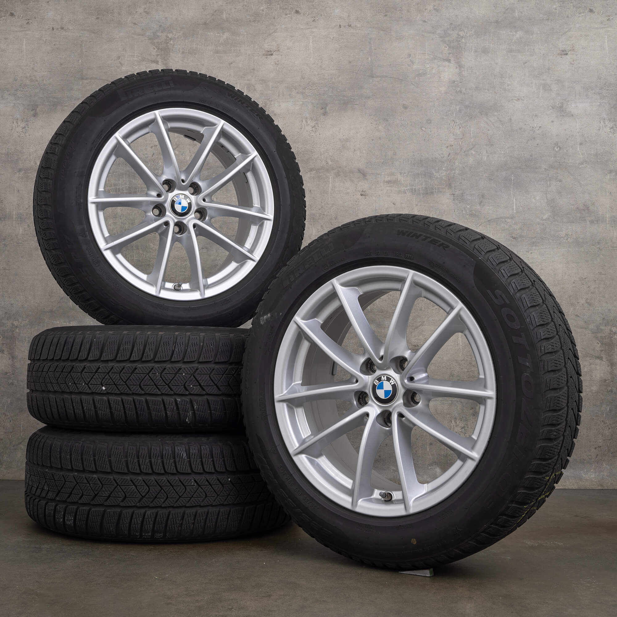 OEM BMW 5 Series G30 G31 17 inch rims winter tires 6868217 Styling 618 ...