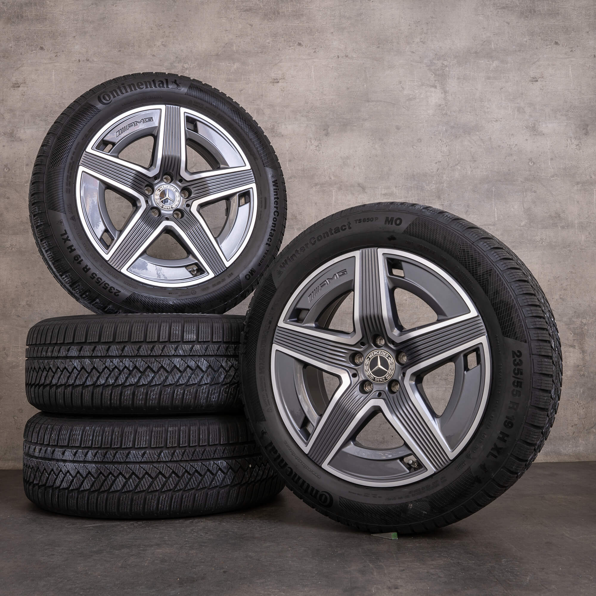 OEM Mercedes Benz GLC SUV AMG snow tire packages 19 inch X254 C254 Rims ...