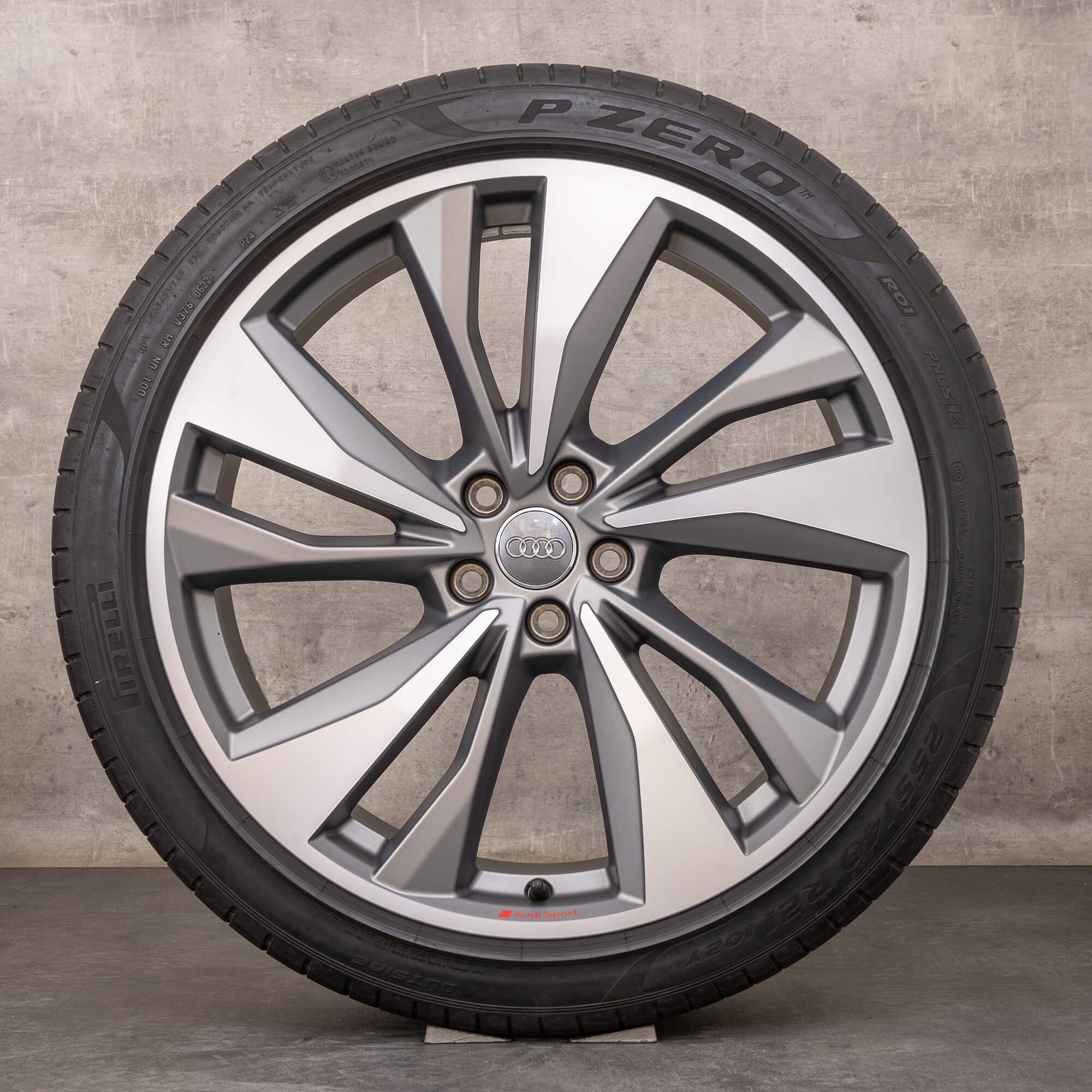 OEM Audi Q5 SQ5 rims 21 inch FY summer wheels 80A601025BS titan matt ...