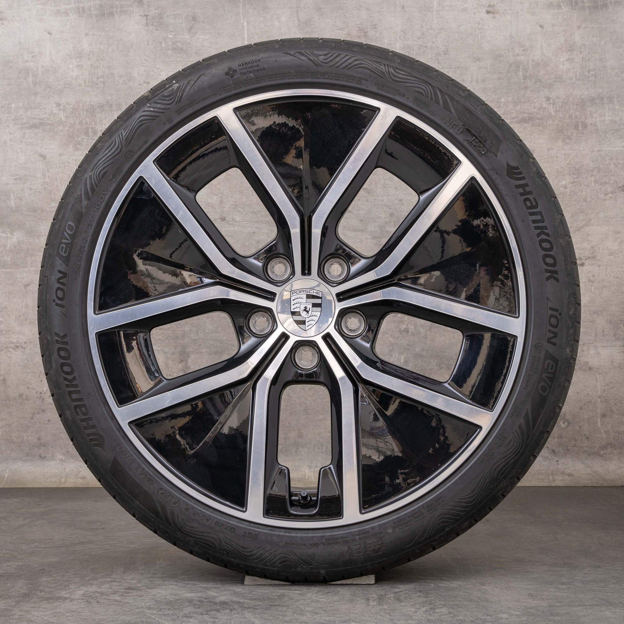 Original Porsche Taycan 9J1 II vinterhjul 21 tums fälgar 9J1601025BS ...