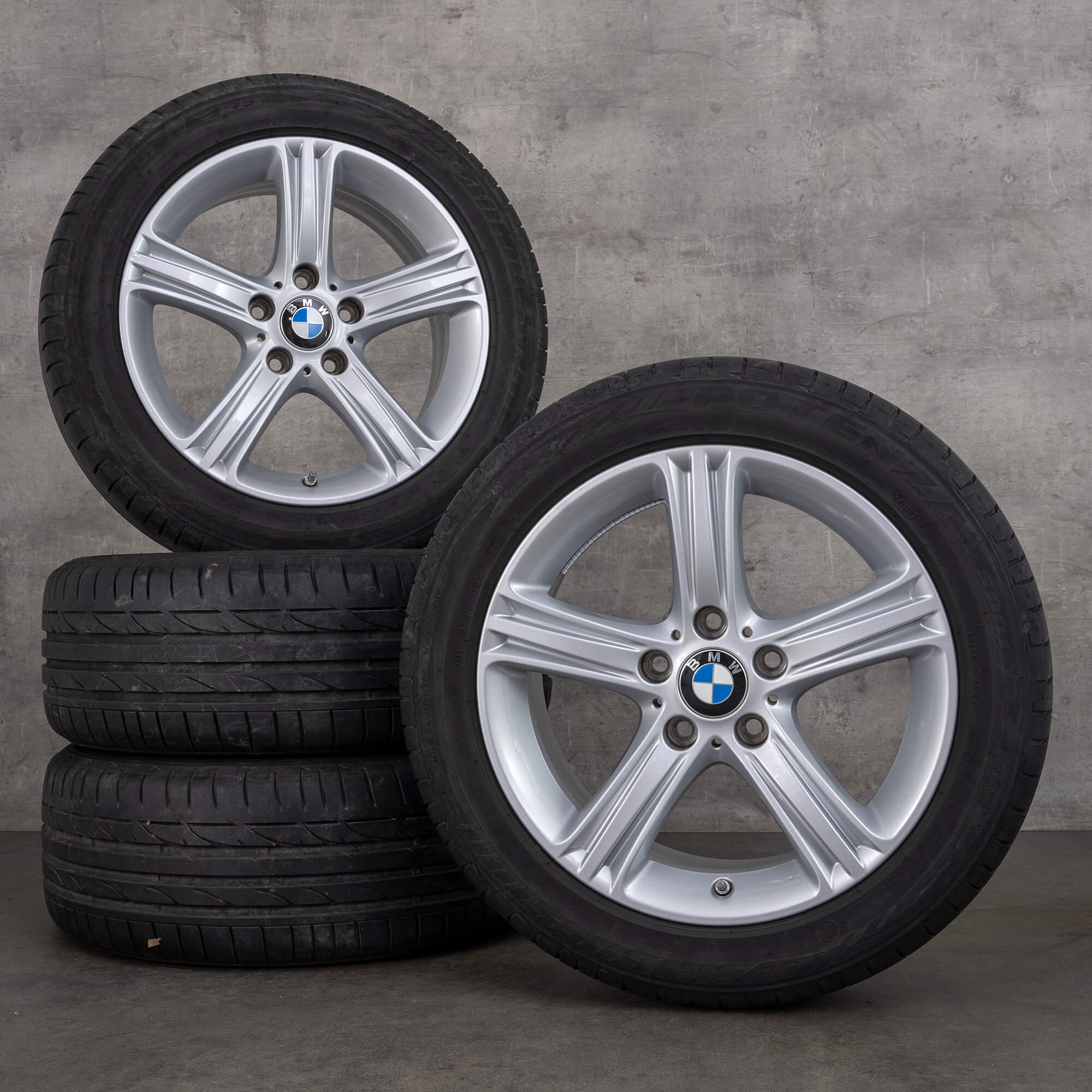 BMW 3 series F30 F31 4 F32 F33 summer wheels styling 393 17 inch rims tires