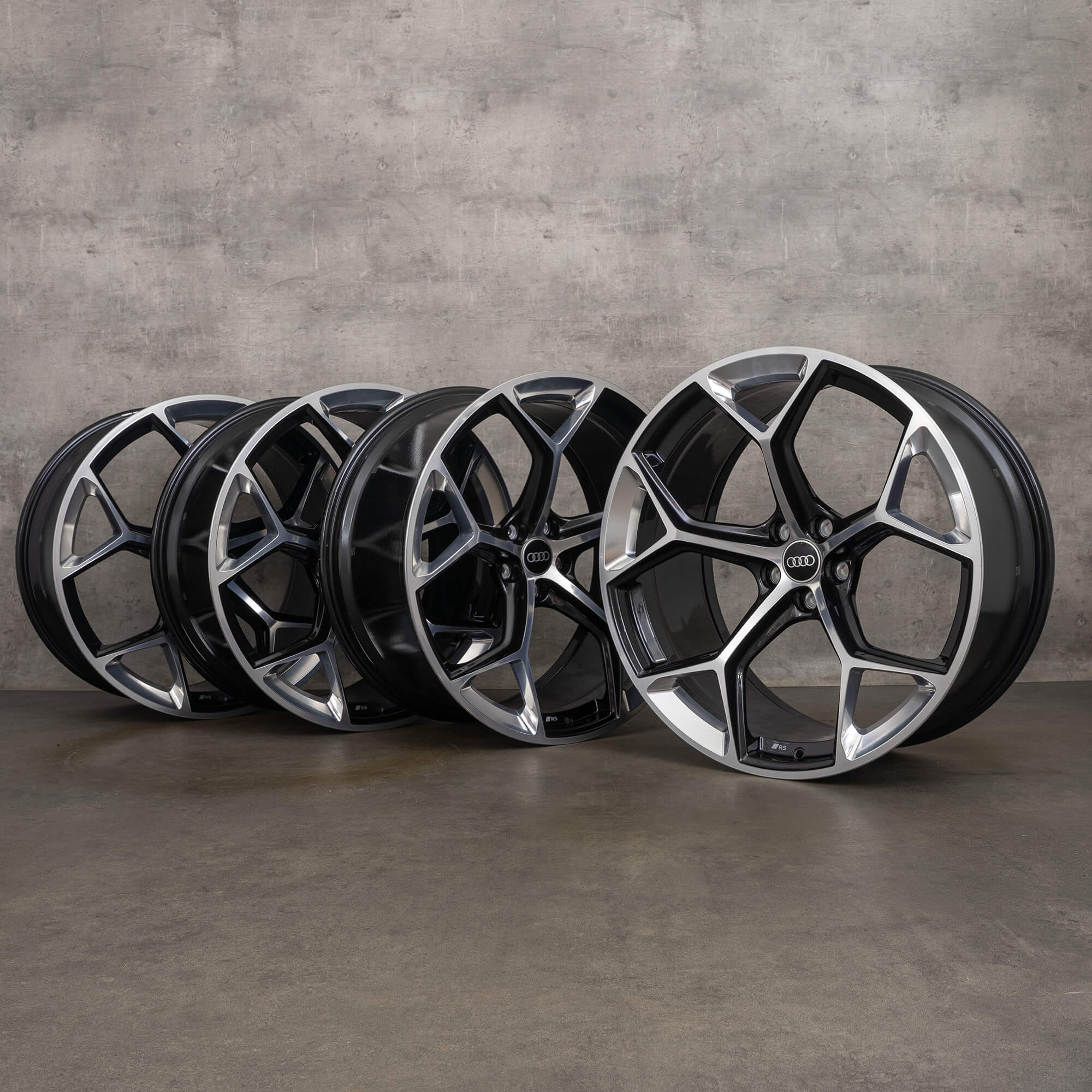 Original Audi RS6 RS7 4K C8 22 Zoll Felgen 4K0601025BM Waben-Design ...