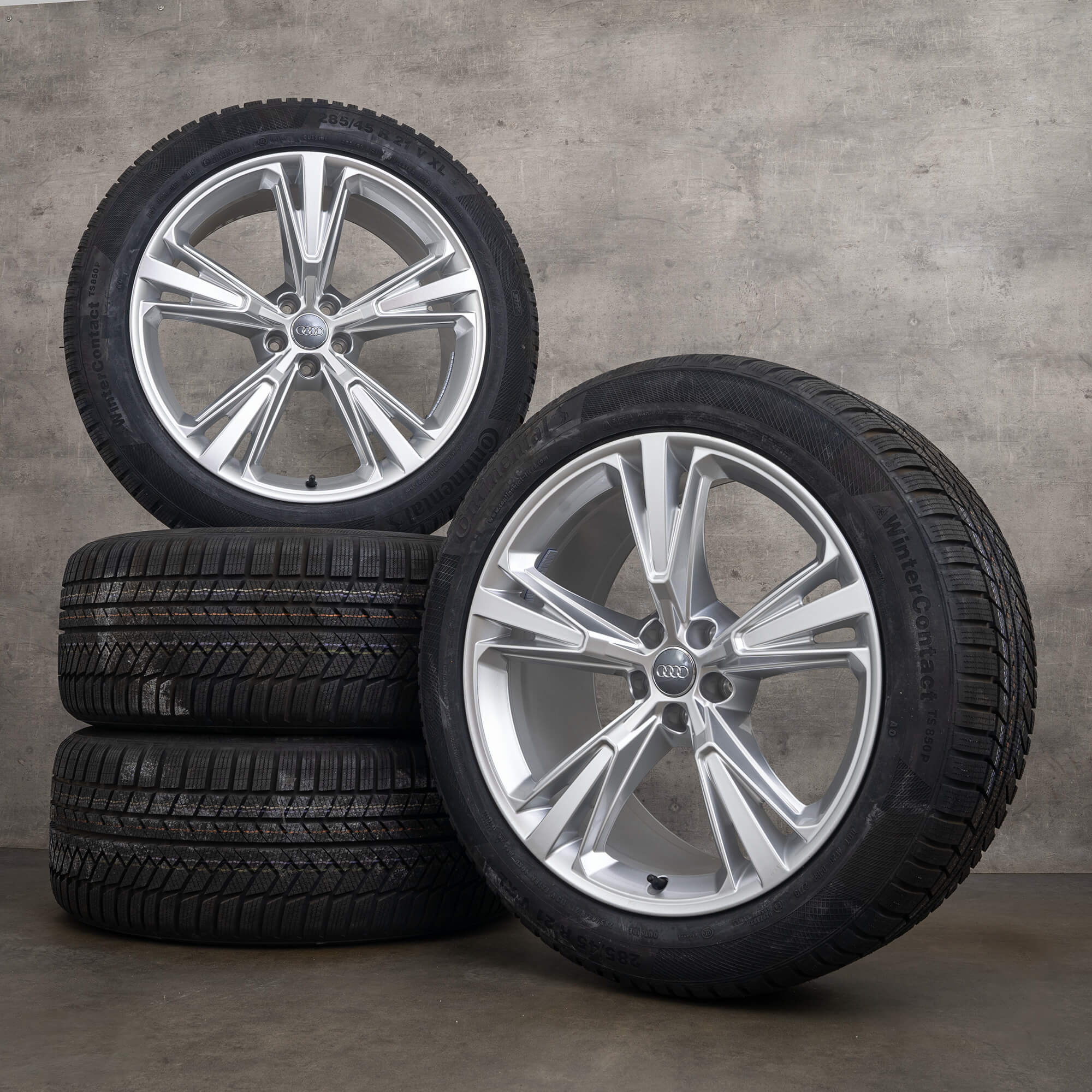 OEM Audi Q8 SQ8 4M 21 inch rims winter tires 4M8601025H silver wheels ...