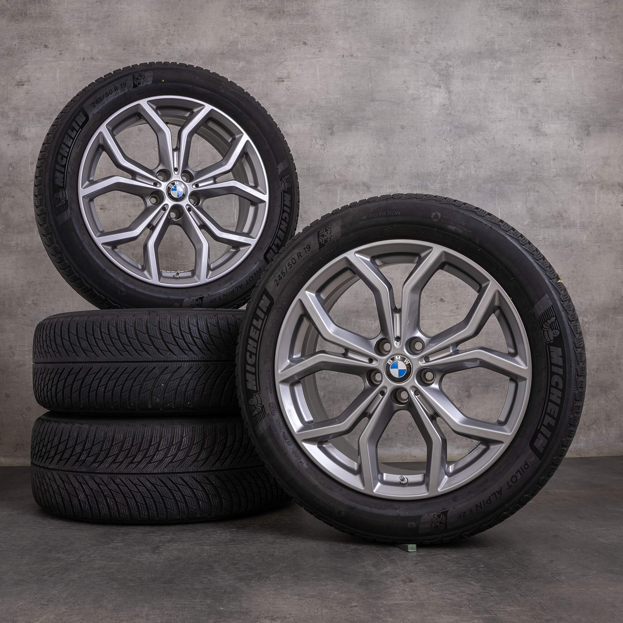 Original BMW X3 X4 Winterräder 19 Zoll G01 G02 Felgen Styling 694 ...