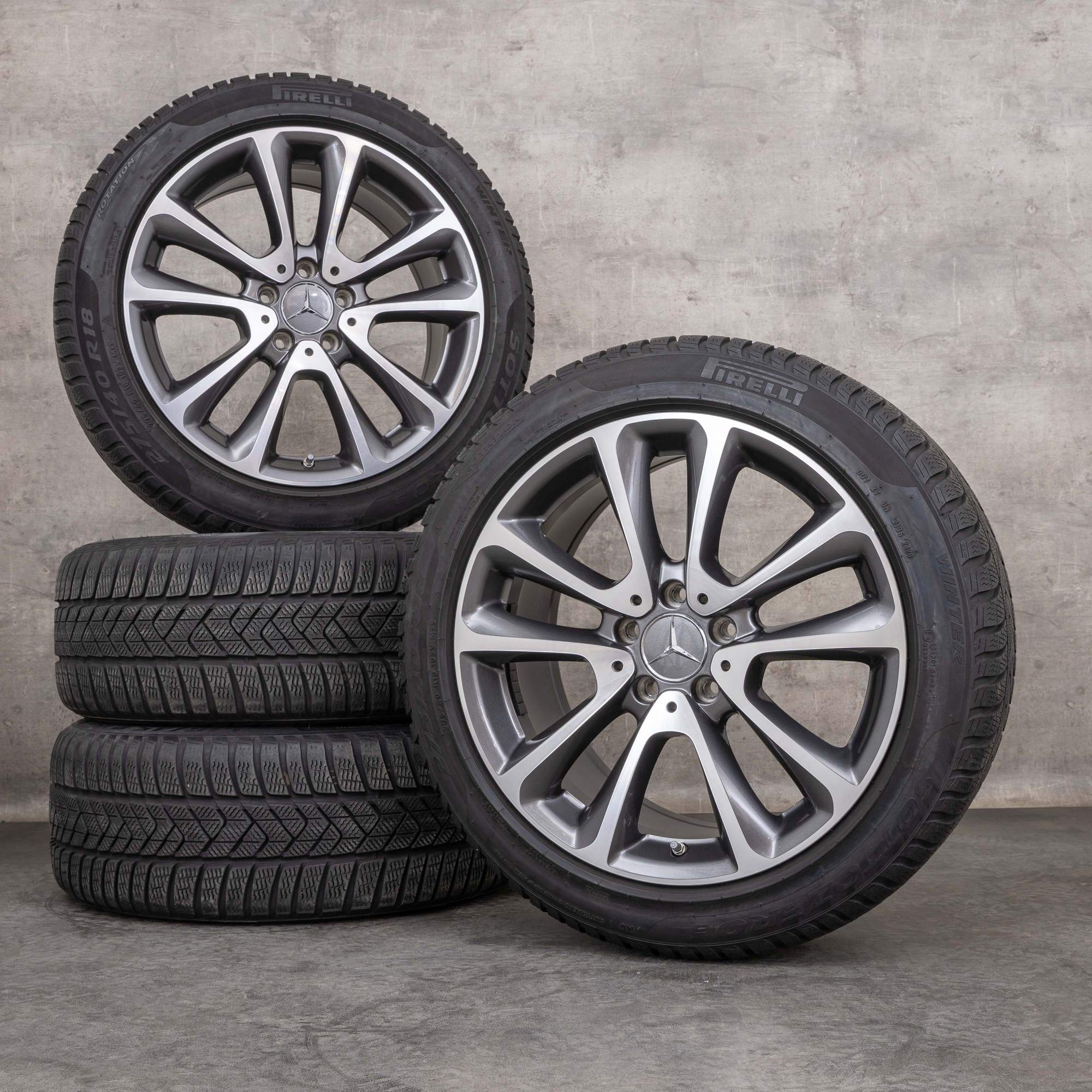 Original Mercedes Benz E-Klass vinterhjul 18 tum W213 S213 C238 A238 ...
