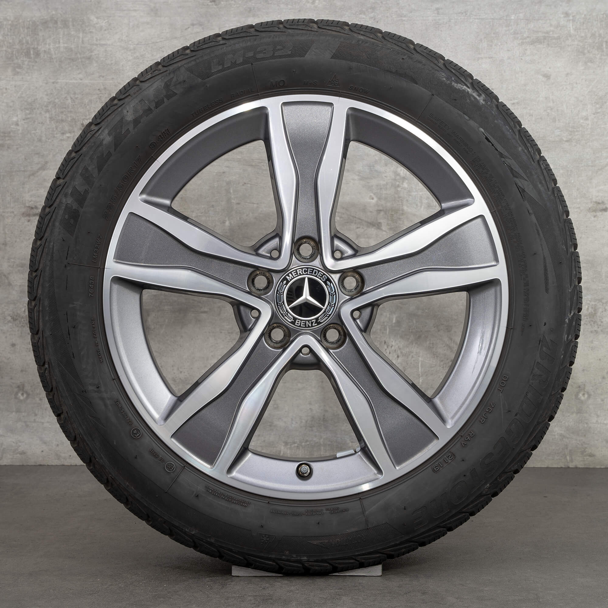 Mercedes Benz 17 inch rims C-Class W205 alloy rims winter wheels ...