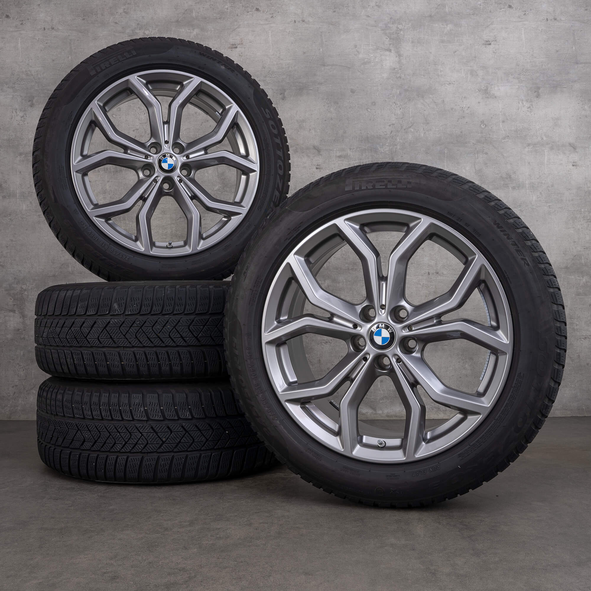 BMW X3 G01 X04 G02 OEM winter wheels 19 inch tires styling 694 6877328