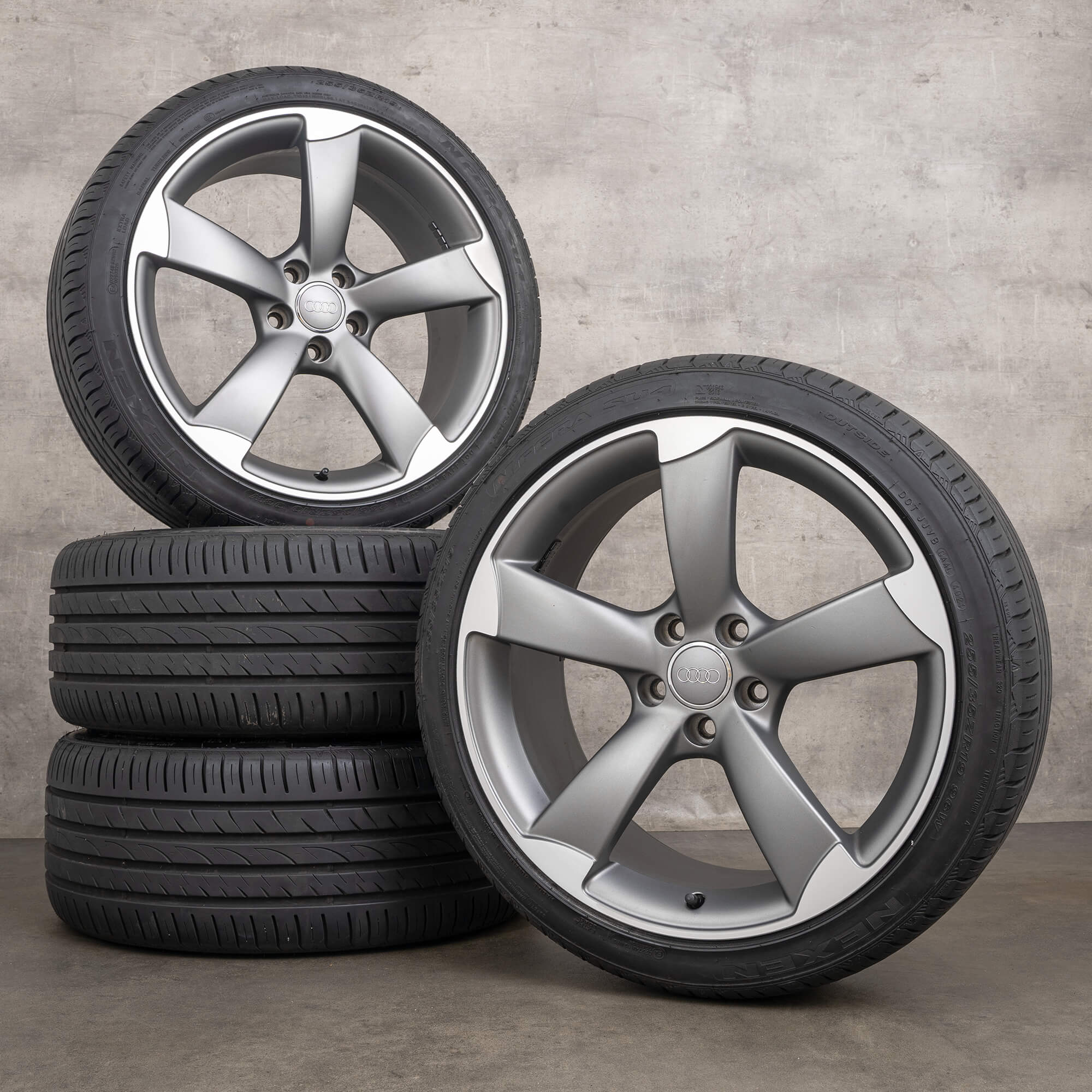 Audi A4 S4 B8 8K rotor summer wheels tires 19 inch rims 8K0601025CN