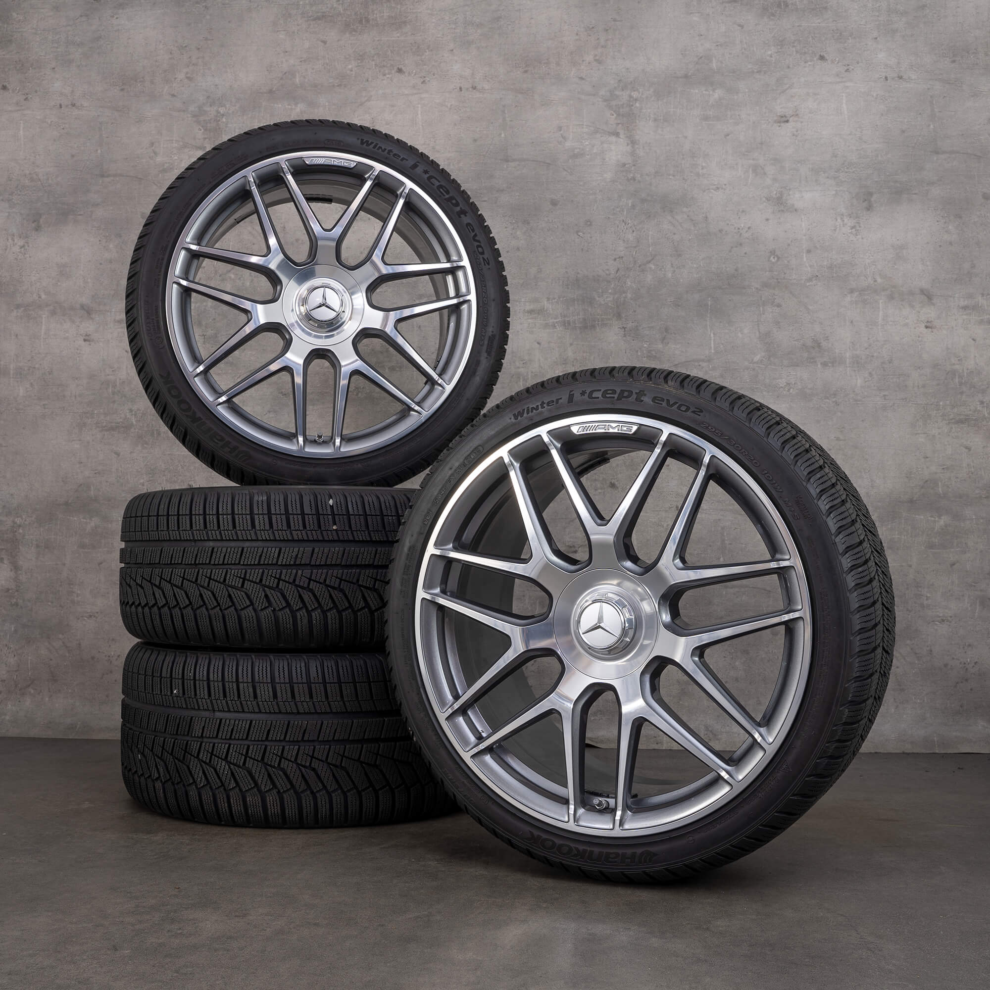 AMG 20 inch Mercedes rims E-Class W213 S213 E63 & S winter tires wheels