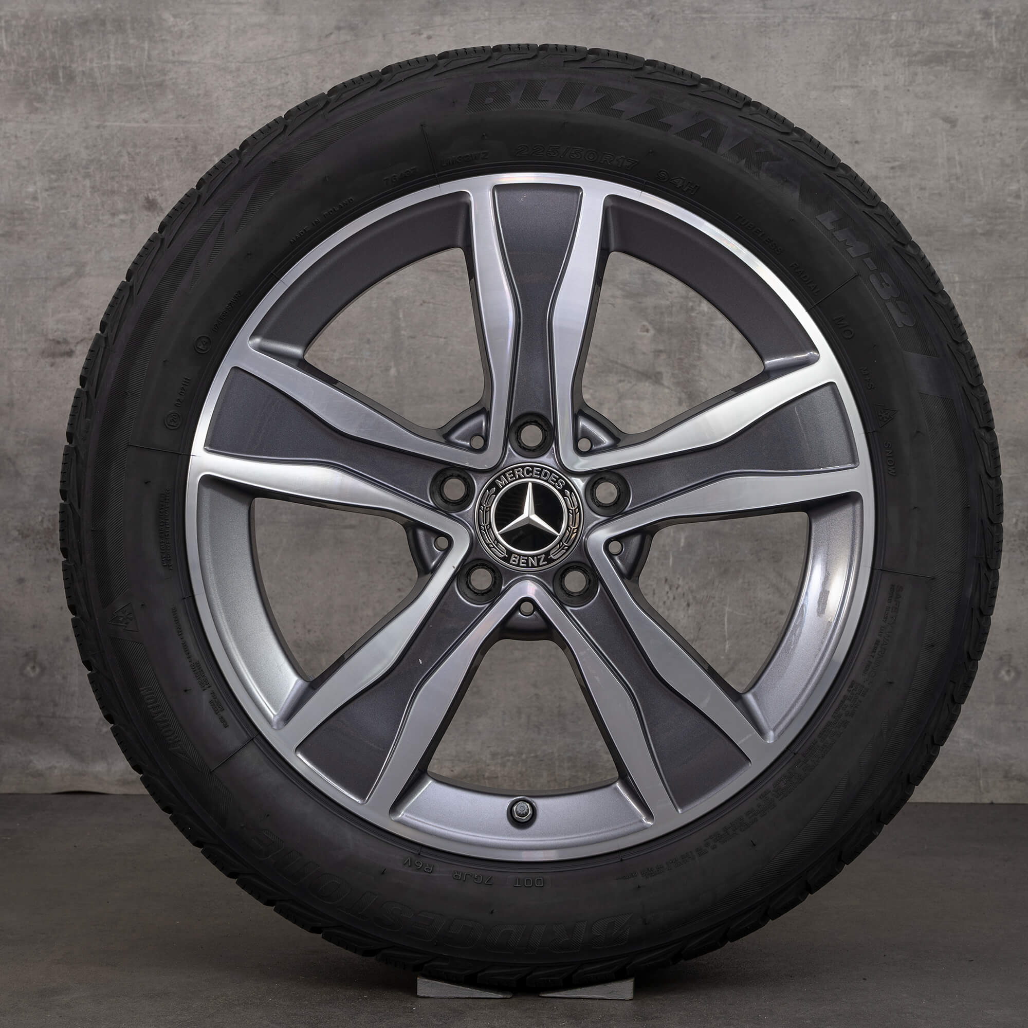 Mercedes Benz C-Class W205 winter wheels 17 inch tires rims
