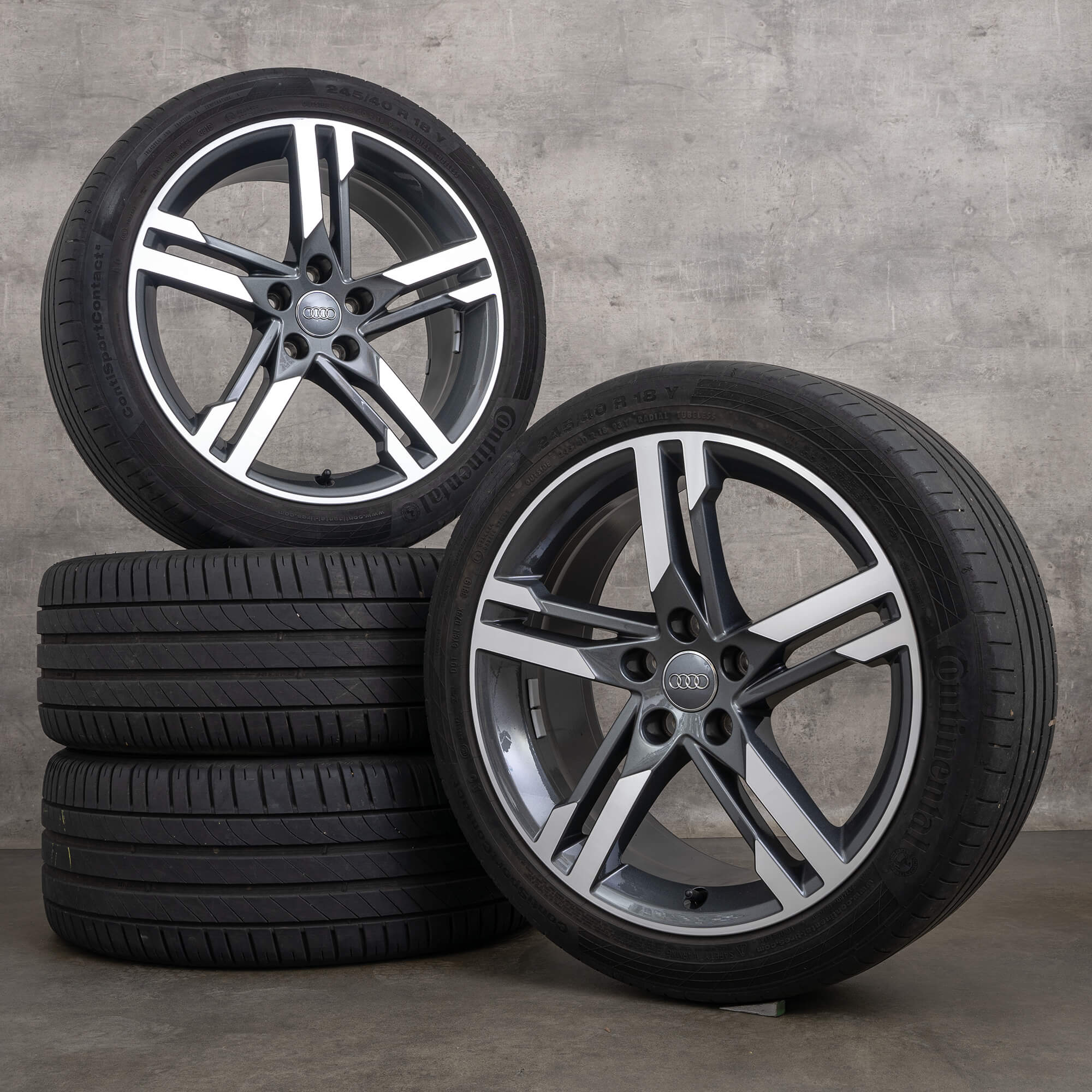 Audi A4 S4 8W B9 summer wheels 18 inch rims tires 8W0601025M