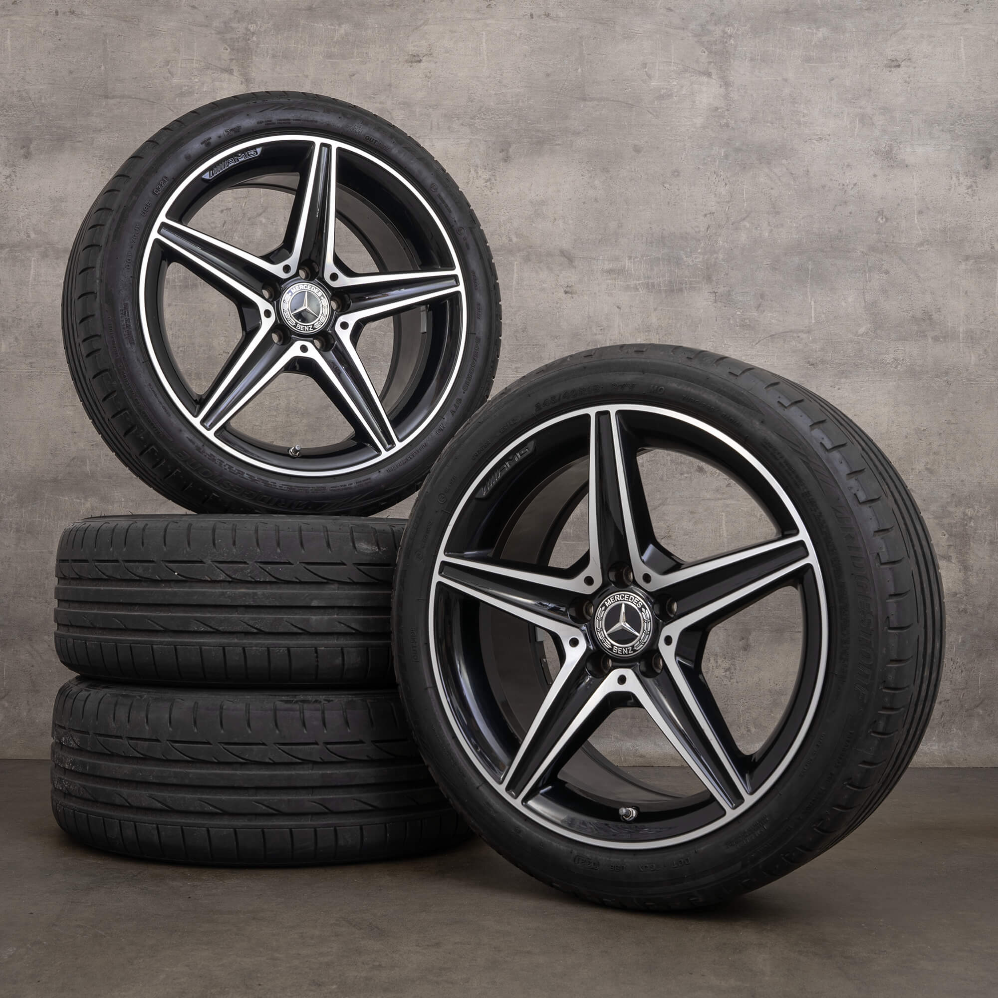 Original AMG Mercedes W205 S205 C205 A205 18 inch summer tires A2054011100