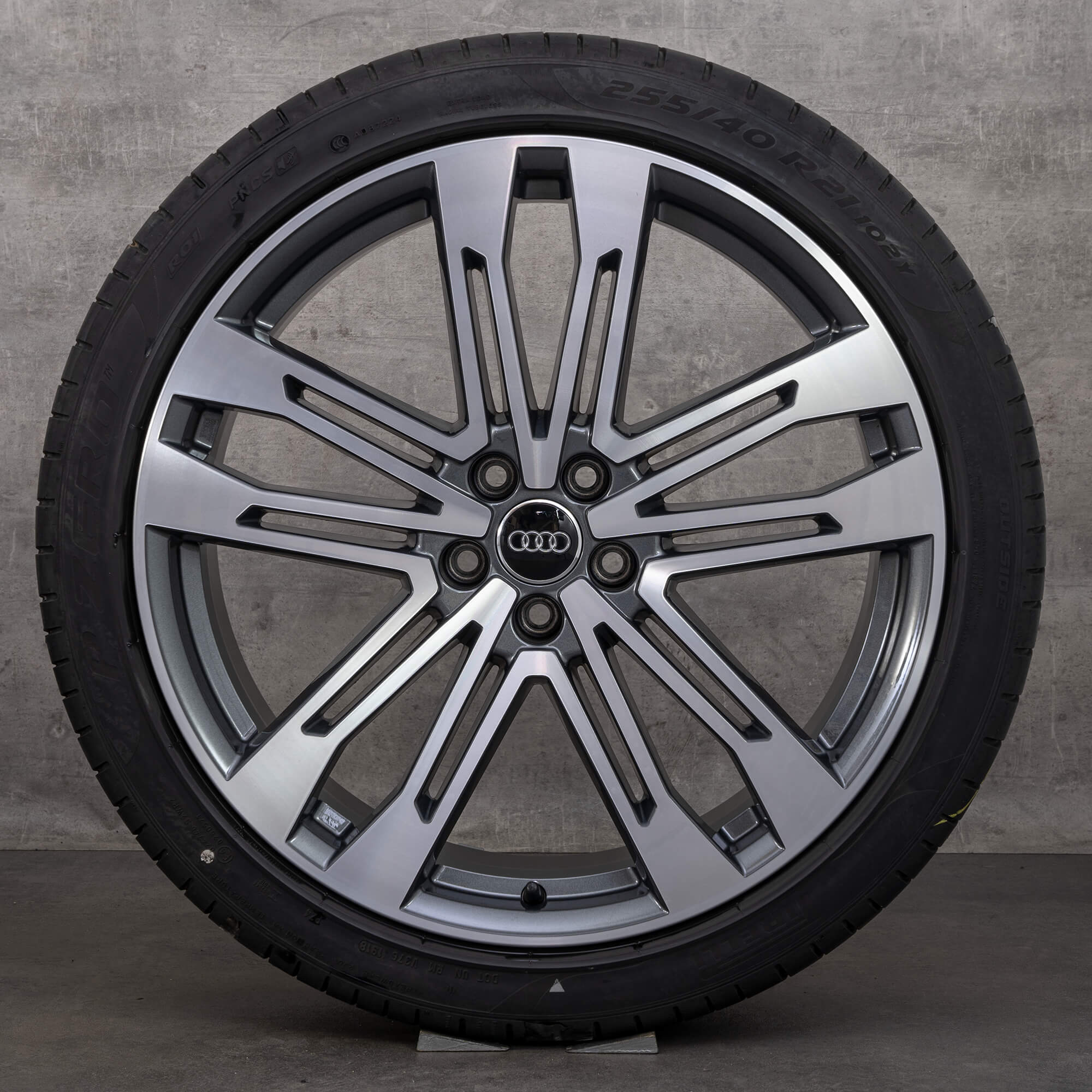 Audi 21 inch rims Q5 SQ5 FY S line summer tires wheels 80A601025AC