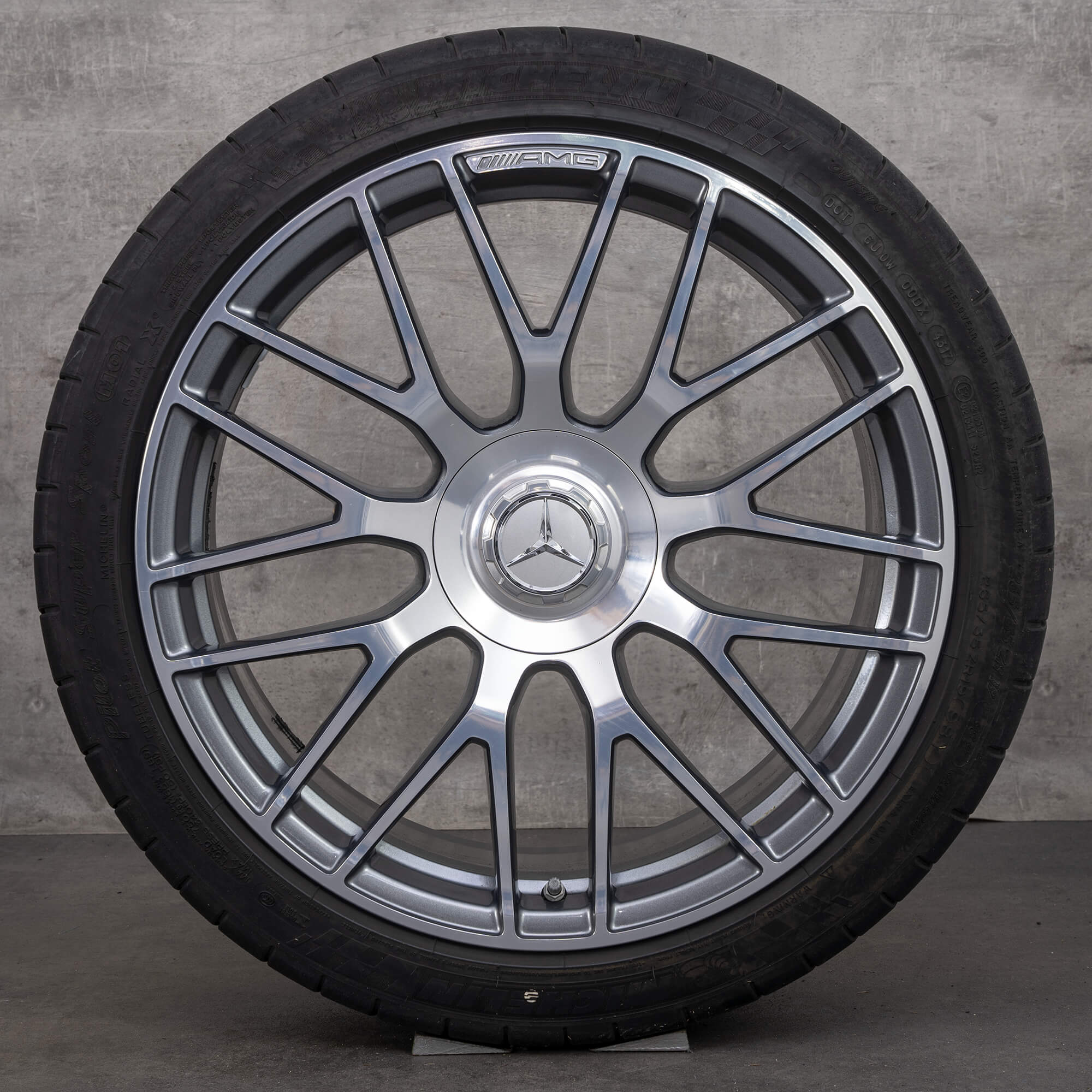 AMG 19 inch Mercedes Benz rims C63 S W205 S205 summer tires wheels