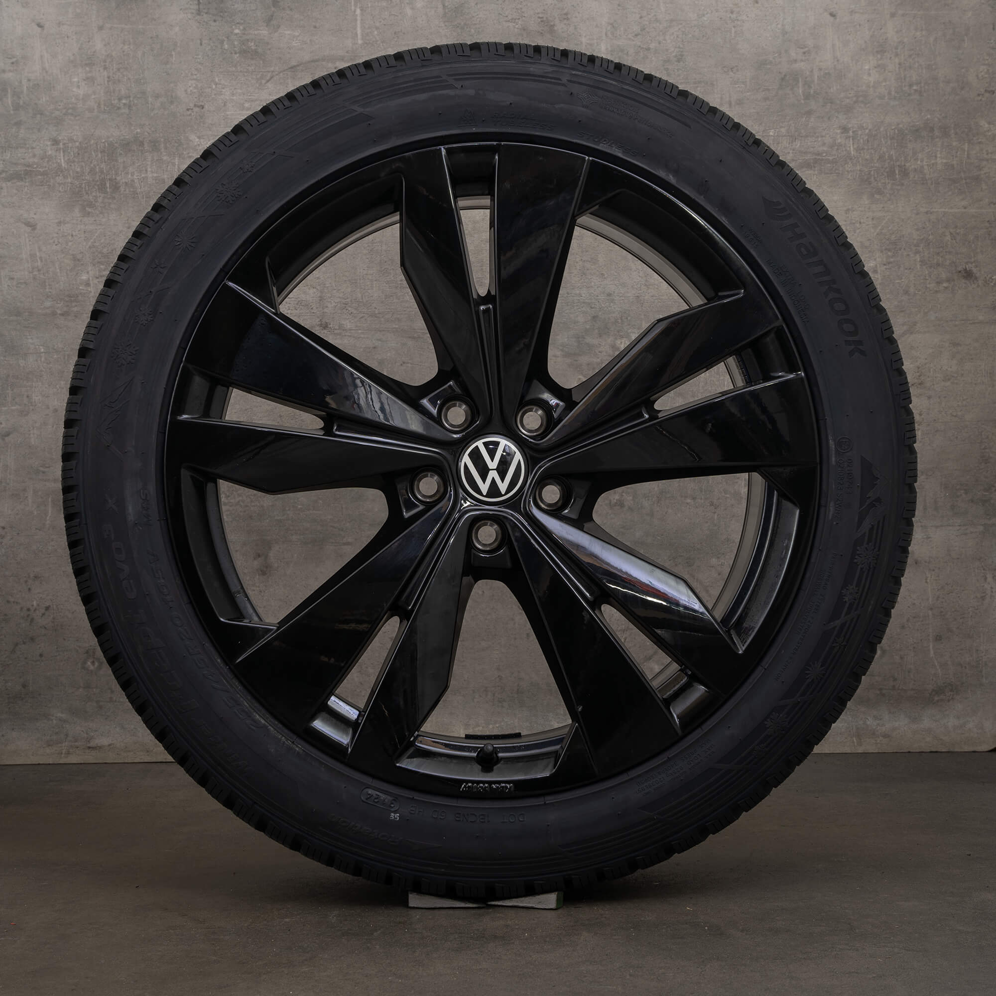 Original VW ID.4 ID.5 jante vară 20 inch E2 Loen 11A071490 negru NOU
