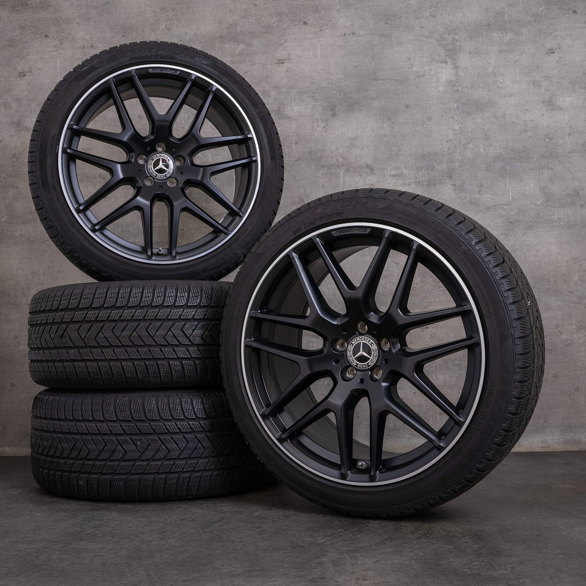 Original Mercedes Benz GLE 63 AMG Winterräder 21 Zoll W166 X166 Felgen ...