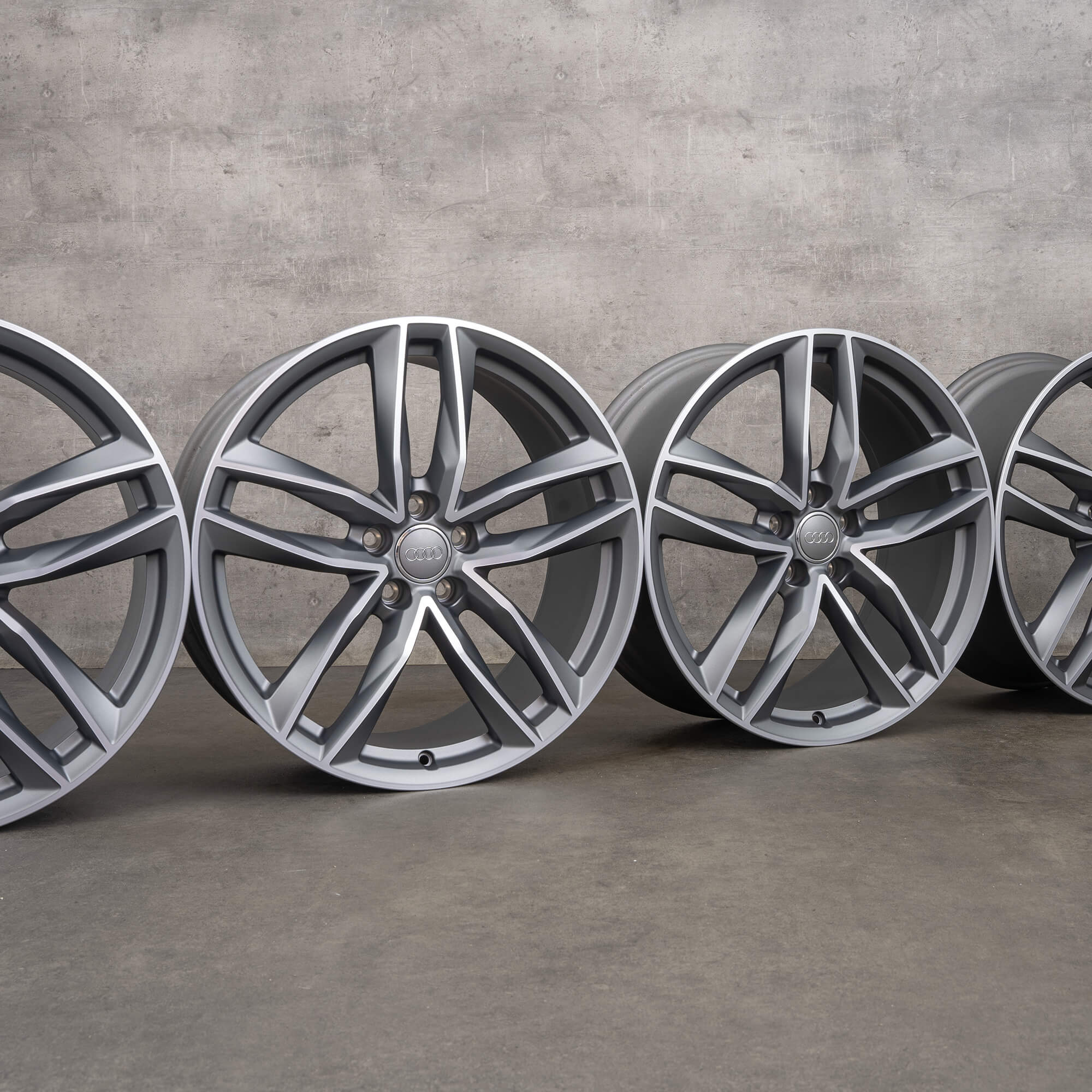 Audi A6 S6 4G C7 20 inch rims 4G9601025N anthracite glossy NEW