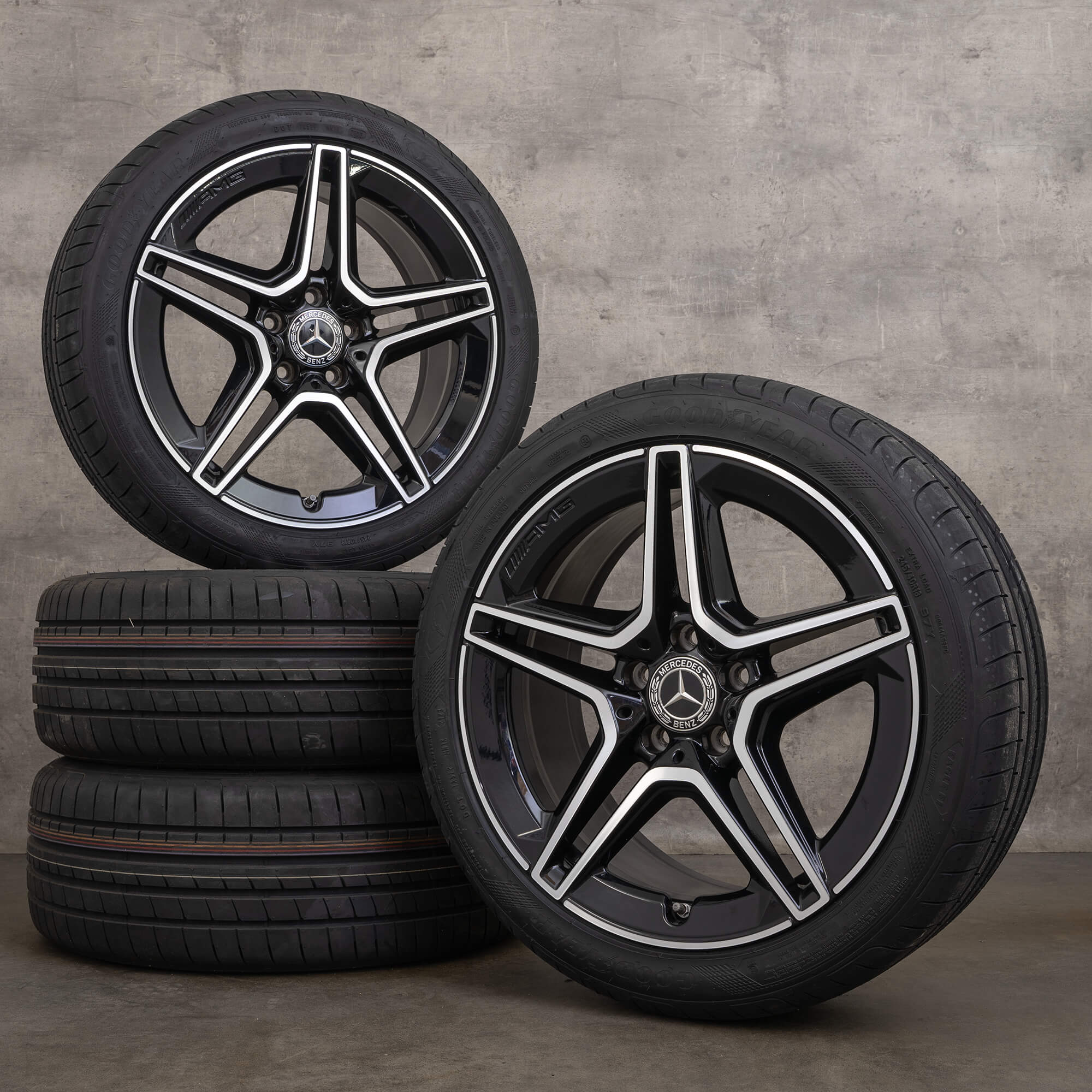 OEM AMG Mercedes C Class W205 S205 C205 A205 18 inch summer tires rims