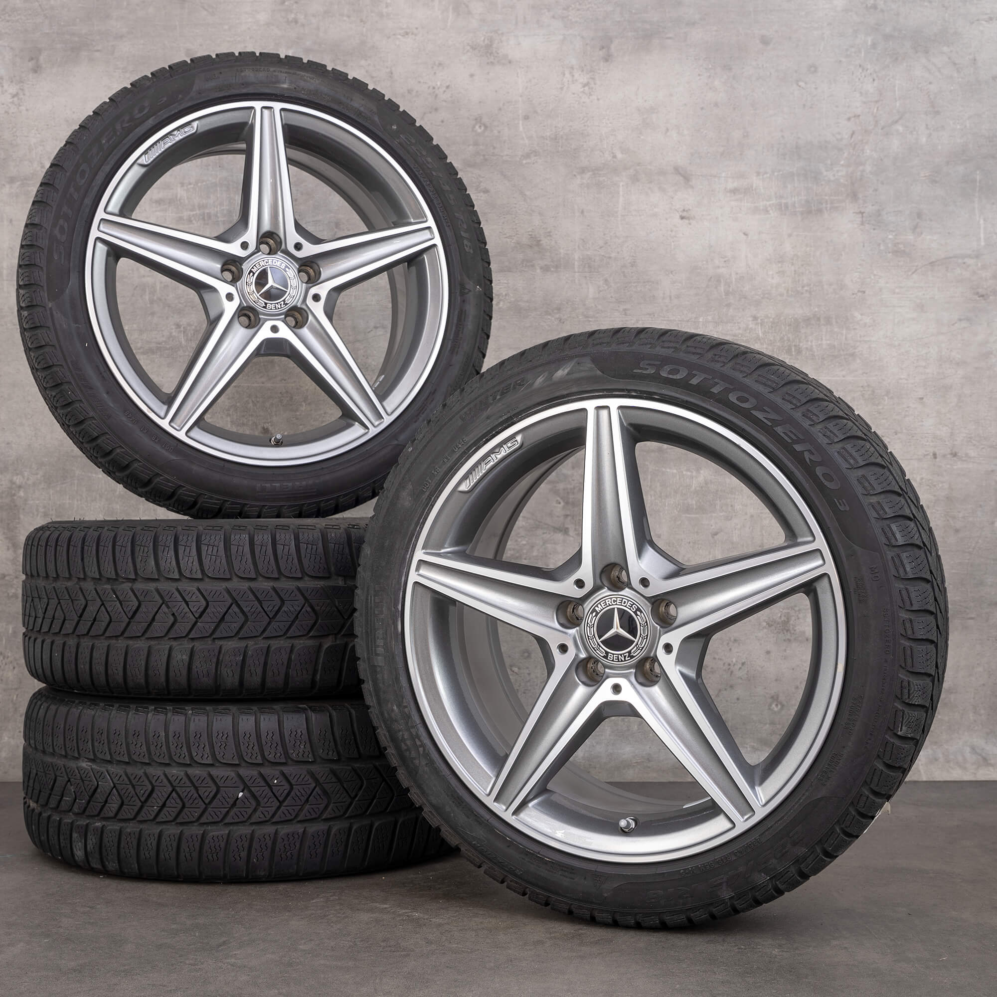 AMG 18 inch rims Mercedes Benz W205 S205 C205 A205 winter wheels tires