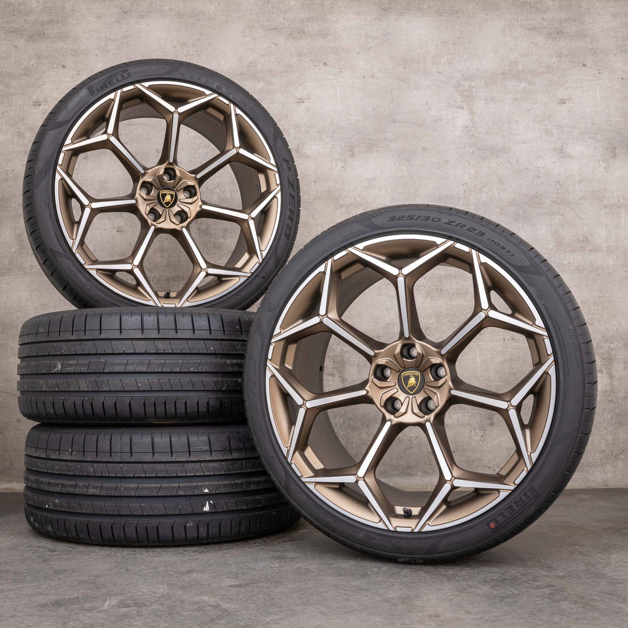 Äkta Lamborghini Urus fälgar 23 tum sommarhjul 4ML601025CC 4ML601025CD ...