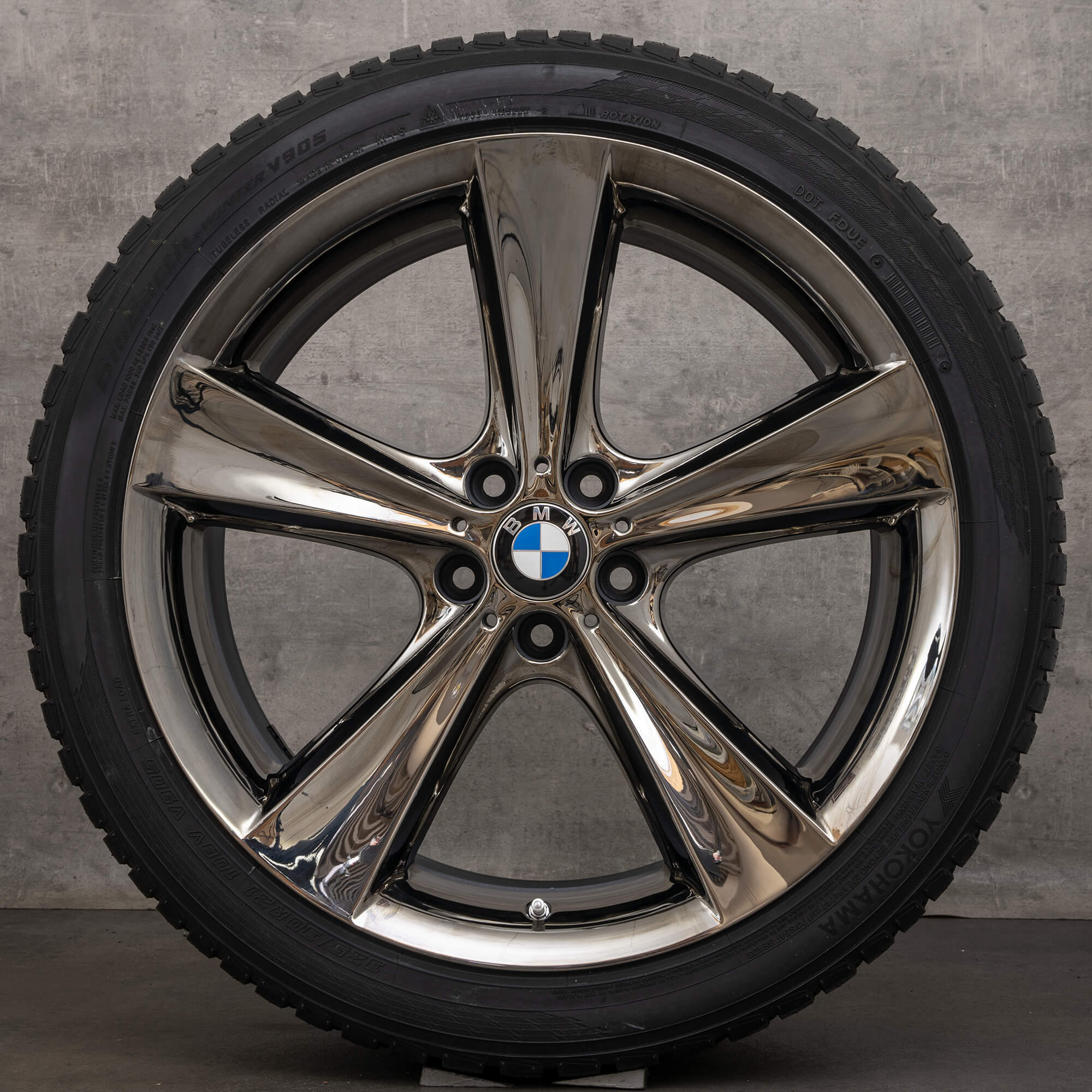 Original BMW X5 E70 winter wheels 21 inch Midnight Chrome Styling 128