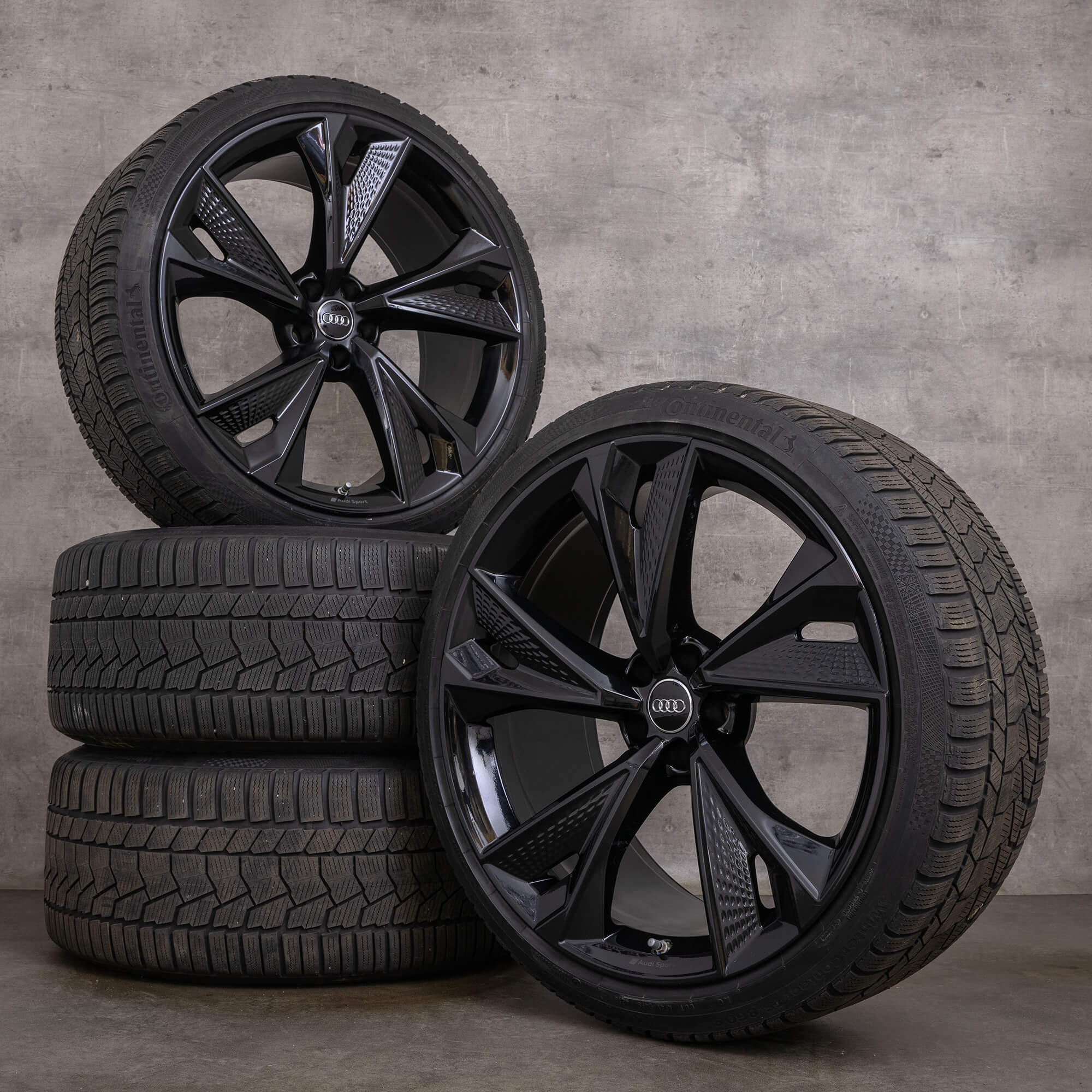 OEM Audi RS6 RS7 winter tires 22 inch 4K C8 rims 4K0601025BC black
