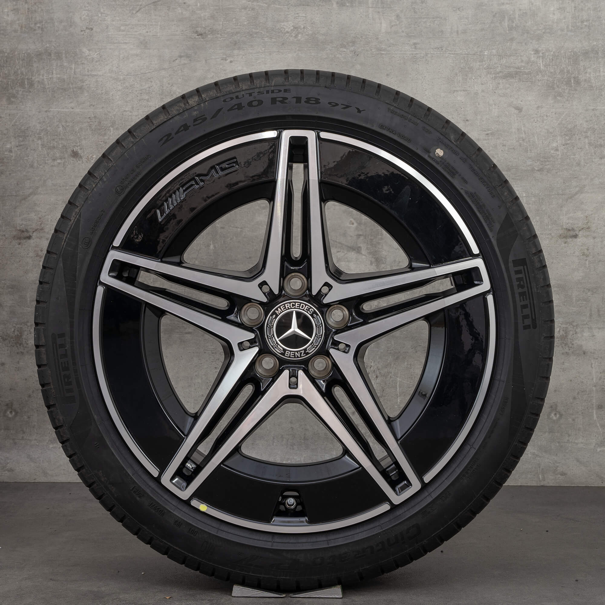 AMG 18 inç jantlar Mercedes Benz C-Class W206 S206 yaz lastikleri ...