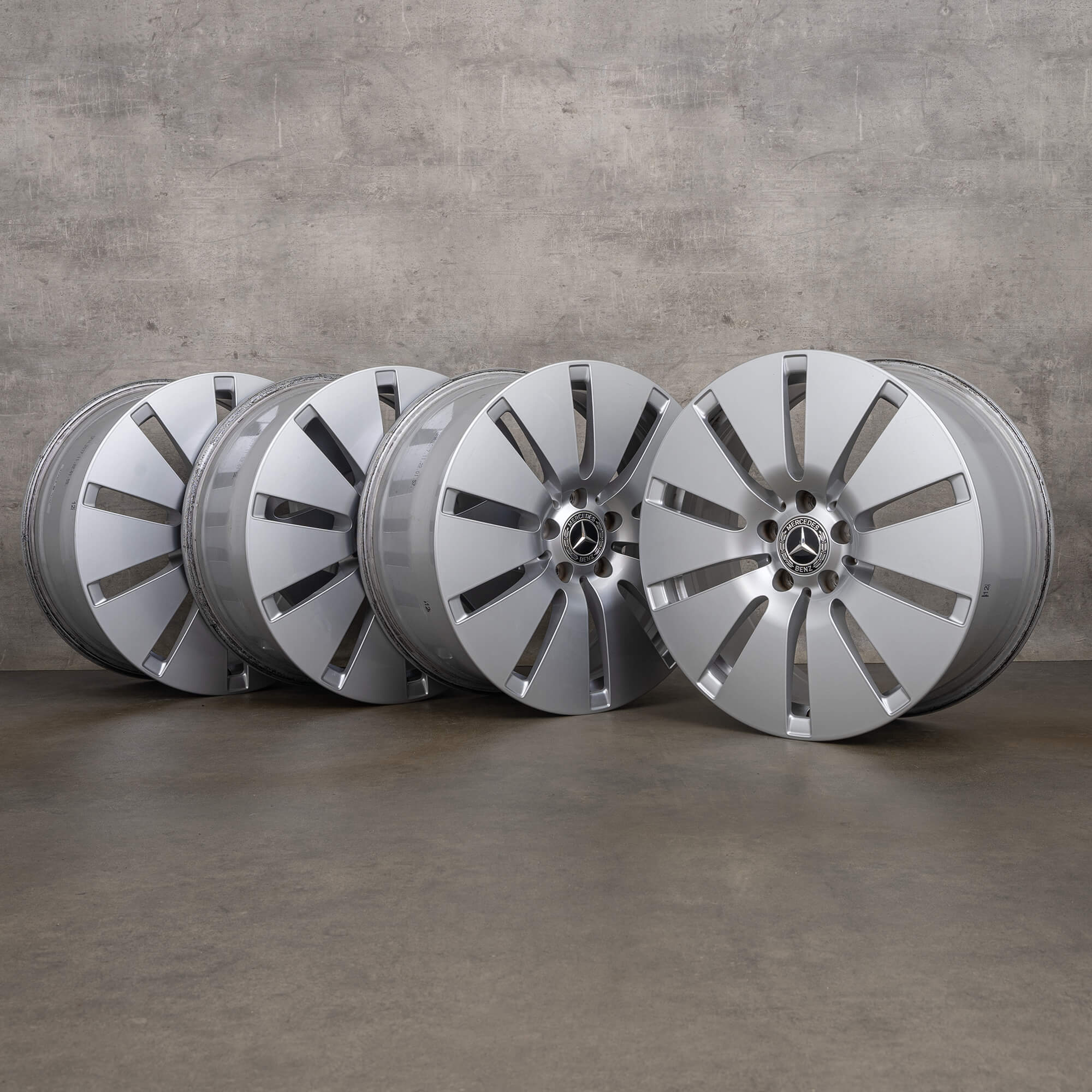 OEM Mercedes GLC X253 C253 18 inch rims A2534011400 silver 8x18 ET38