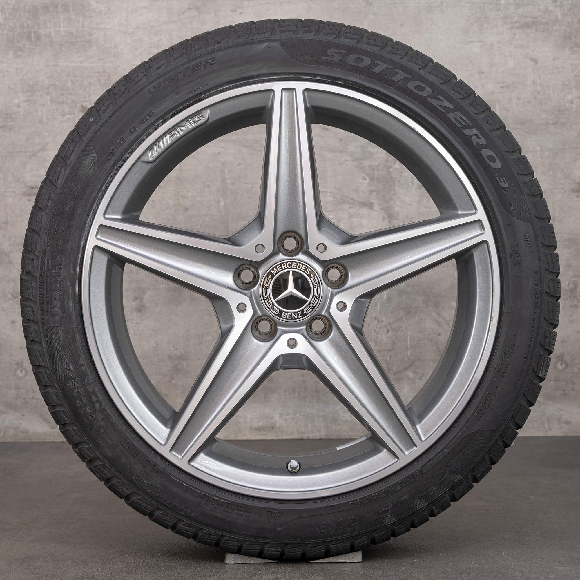AMG 18 inch rims Mercedes Benz W205 S205 C205 A205 winter wheels tires