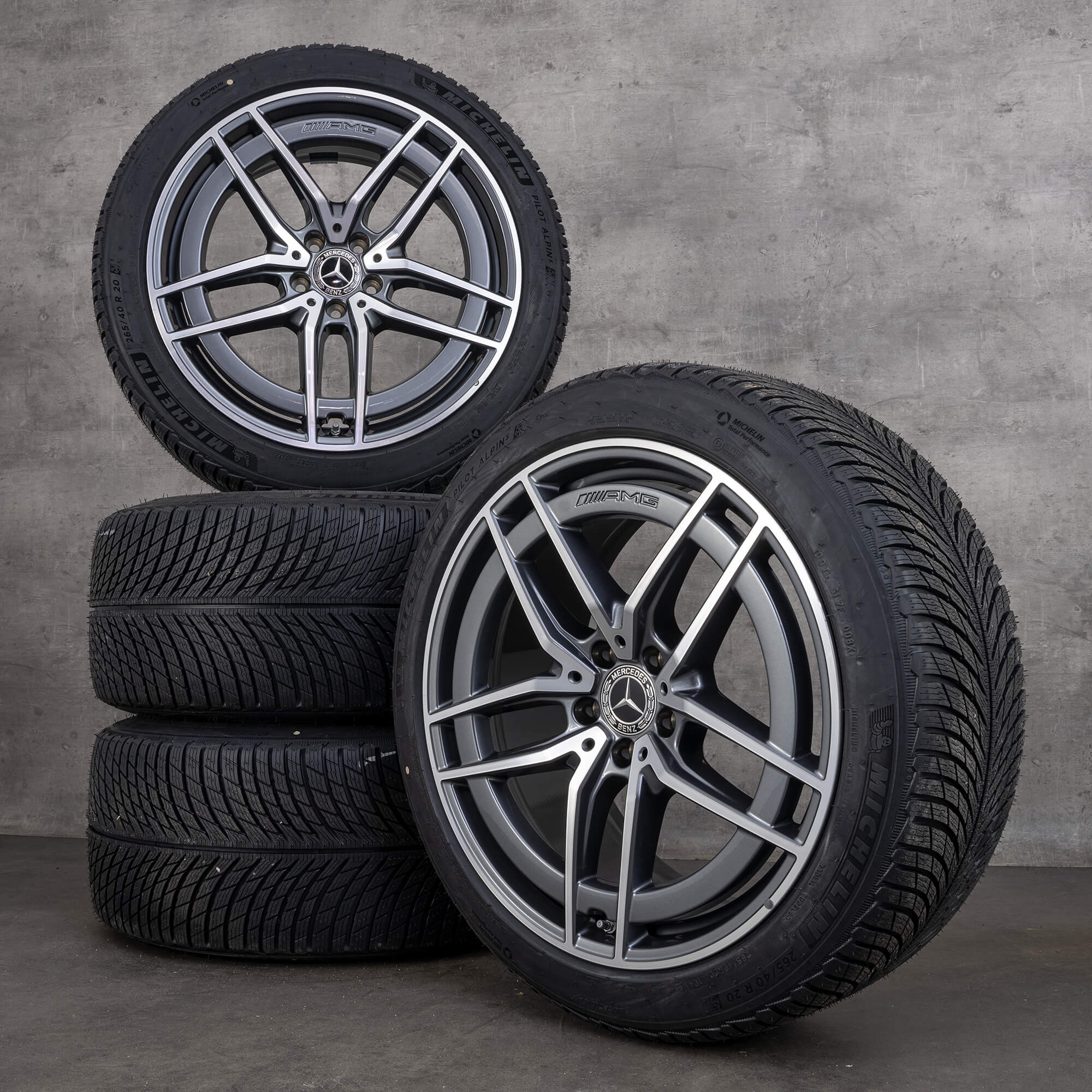 AMG 20 inch winter wheels Mercedes SL R232 tires A2324012100 A2324012200