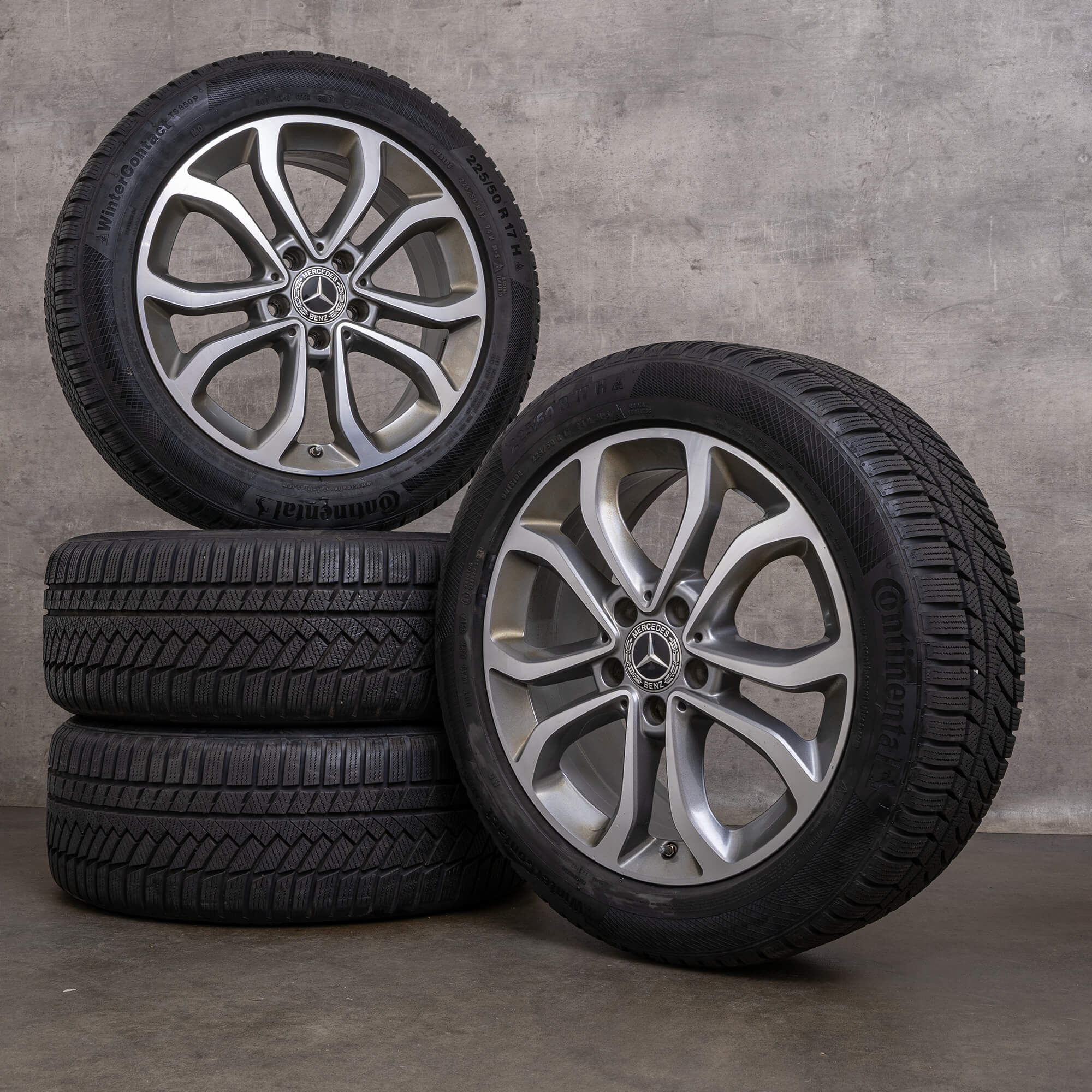 OEM Mercedes Benz C-Class winter wheels 17 inch W205 C205 S205 A205 ...