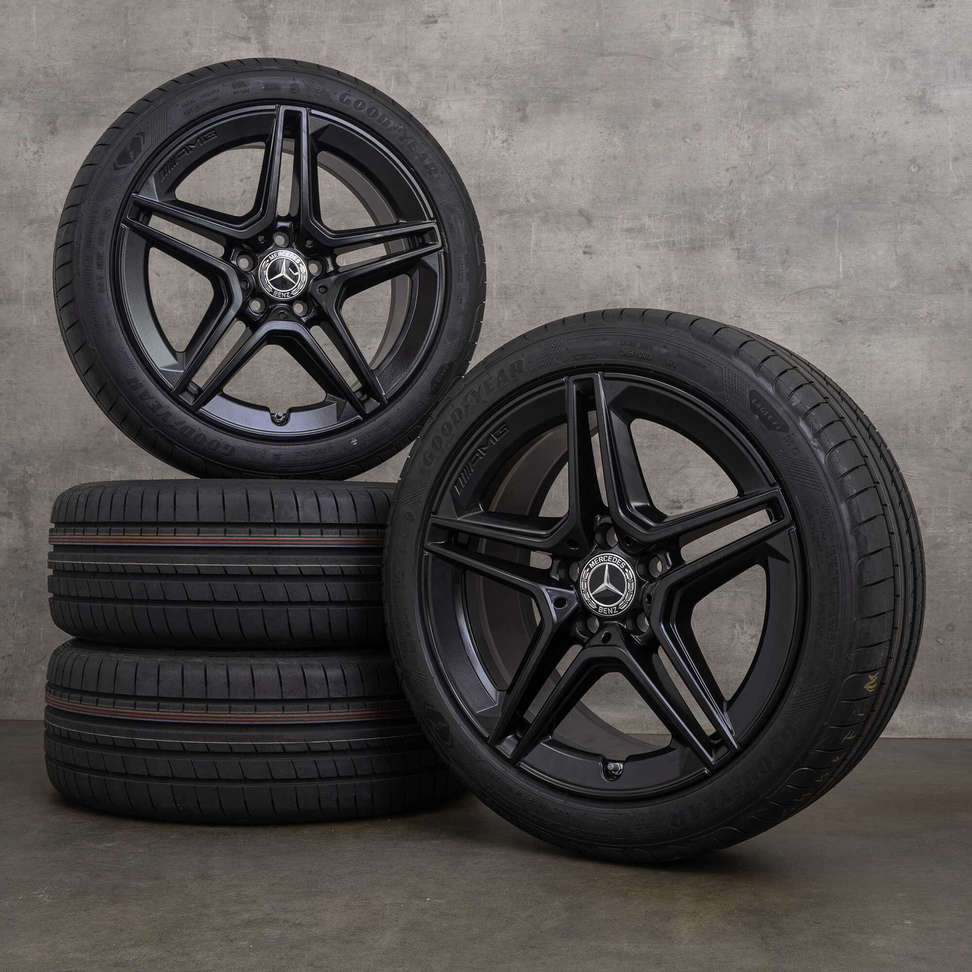 OEM AMG Mercedes C-Class W205 S205 C205 A205 18 inch rims summer tires ...