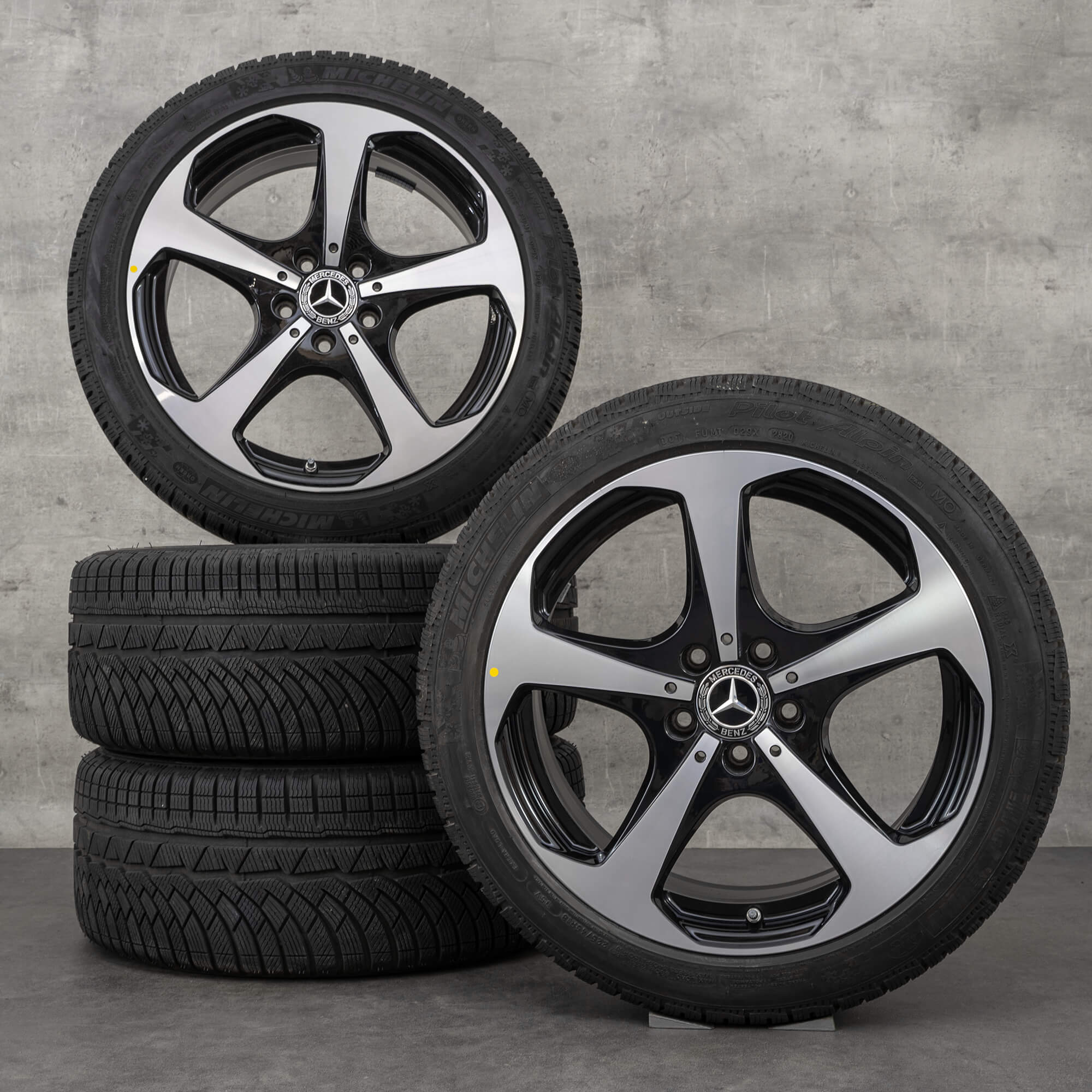 Mercedes Benz 18 inch rims C-Class W205 winter wheels A2054014600 ...