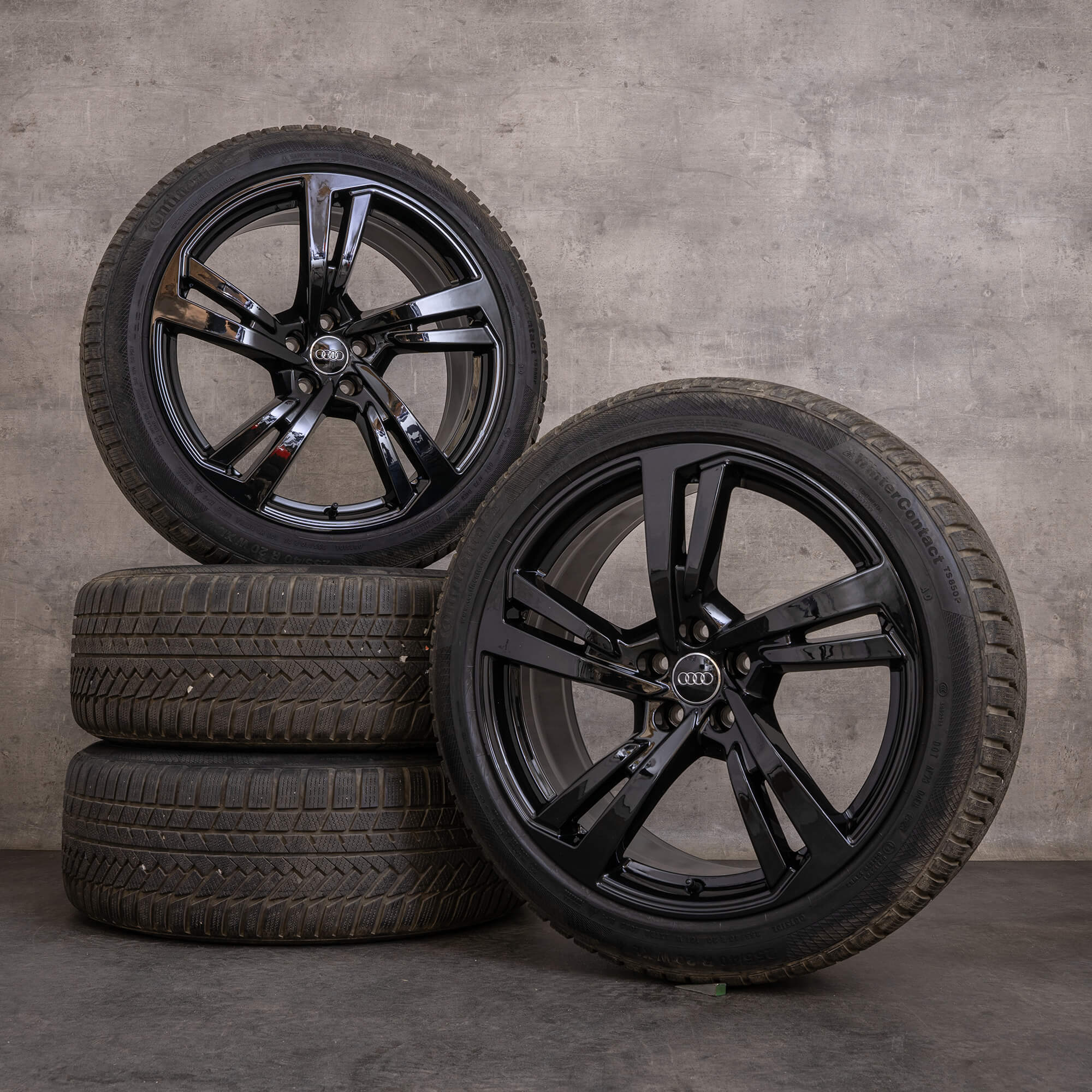 OEM Audi A7 S7 snow tire packages 20 inch 4K C8 rims 4K8601025G black ...