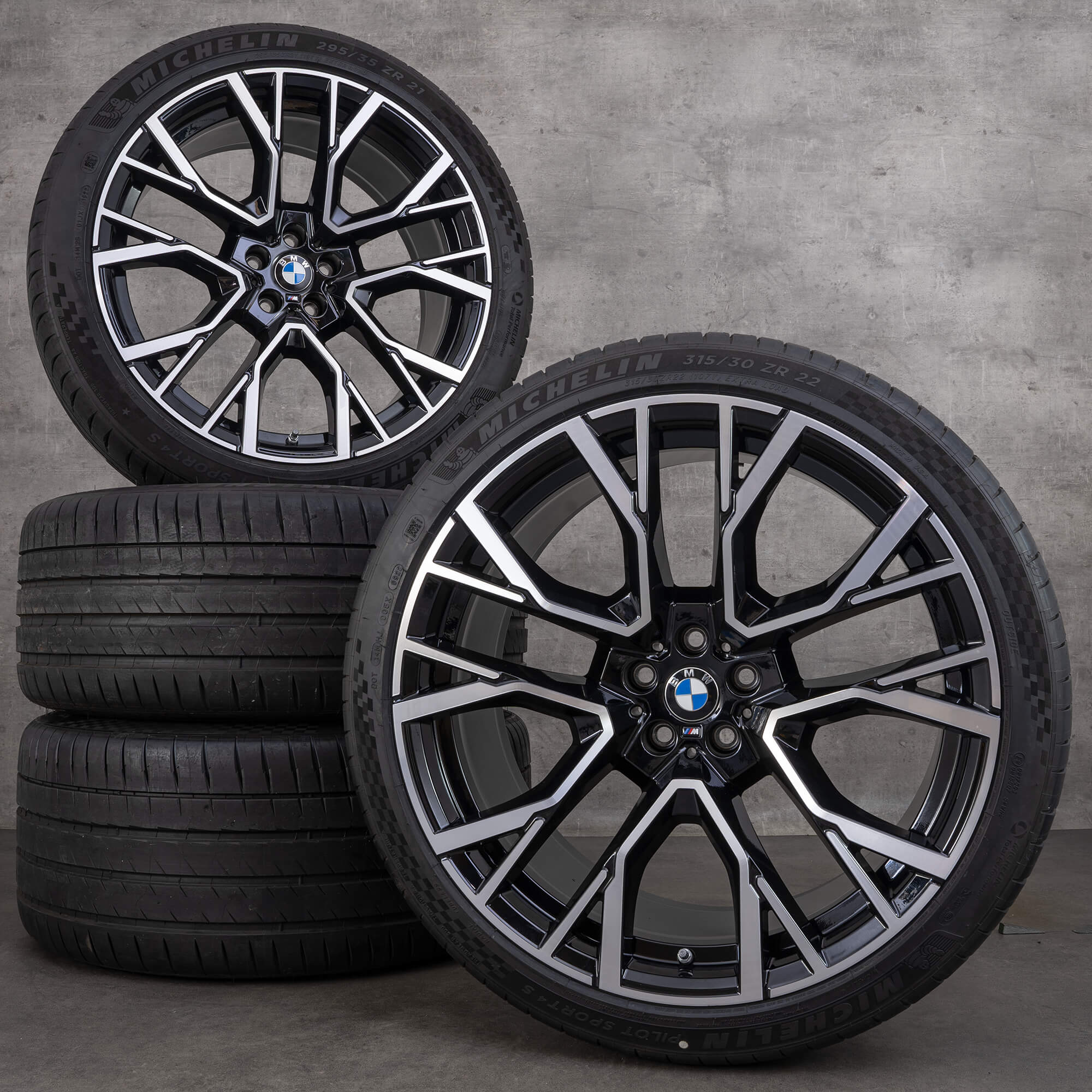 BMW 21 22 inch rims X5M F95 X6M F96 809M summer tires 8090796 8090717 NEW