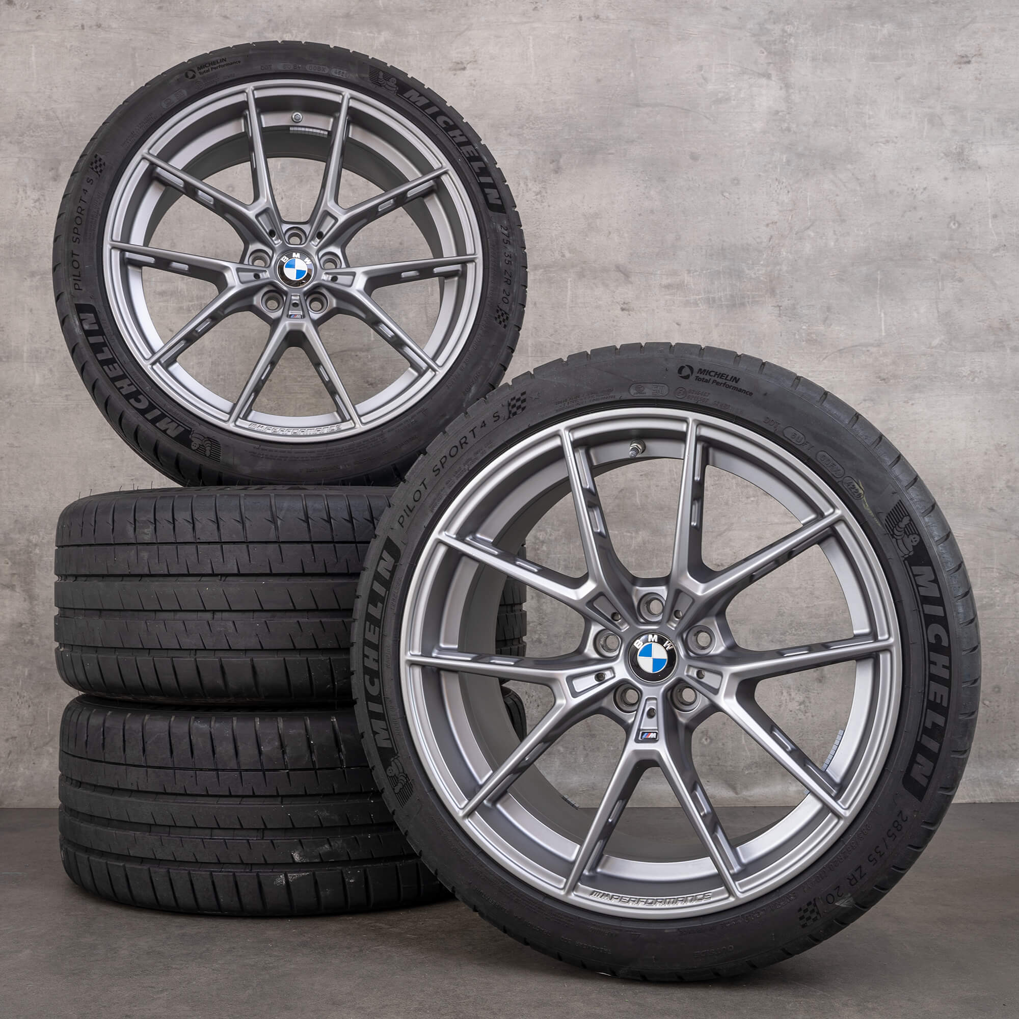 BMW M5 F90 M8 F91 F92 M863 summer wheels tires 20 inch alloy rims New
