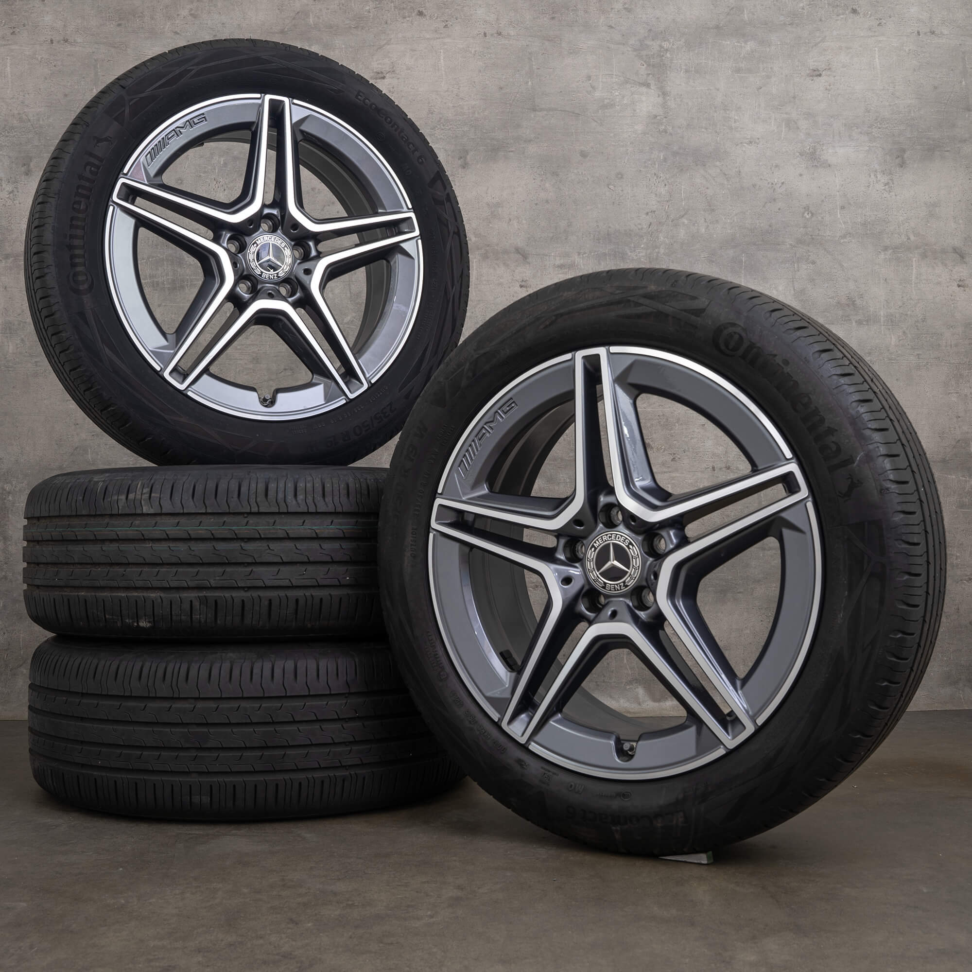 OEM AMG Mercedes GLA H247 GLB X247 19 inch summer tires rims ...