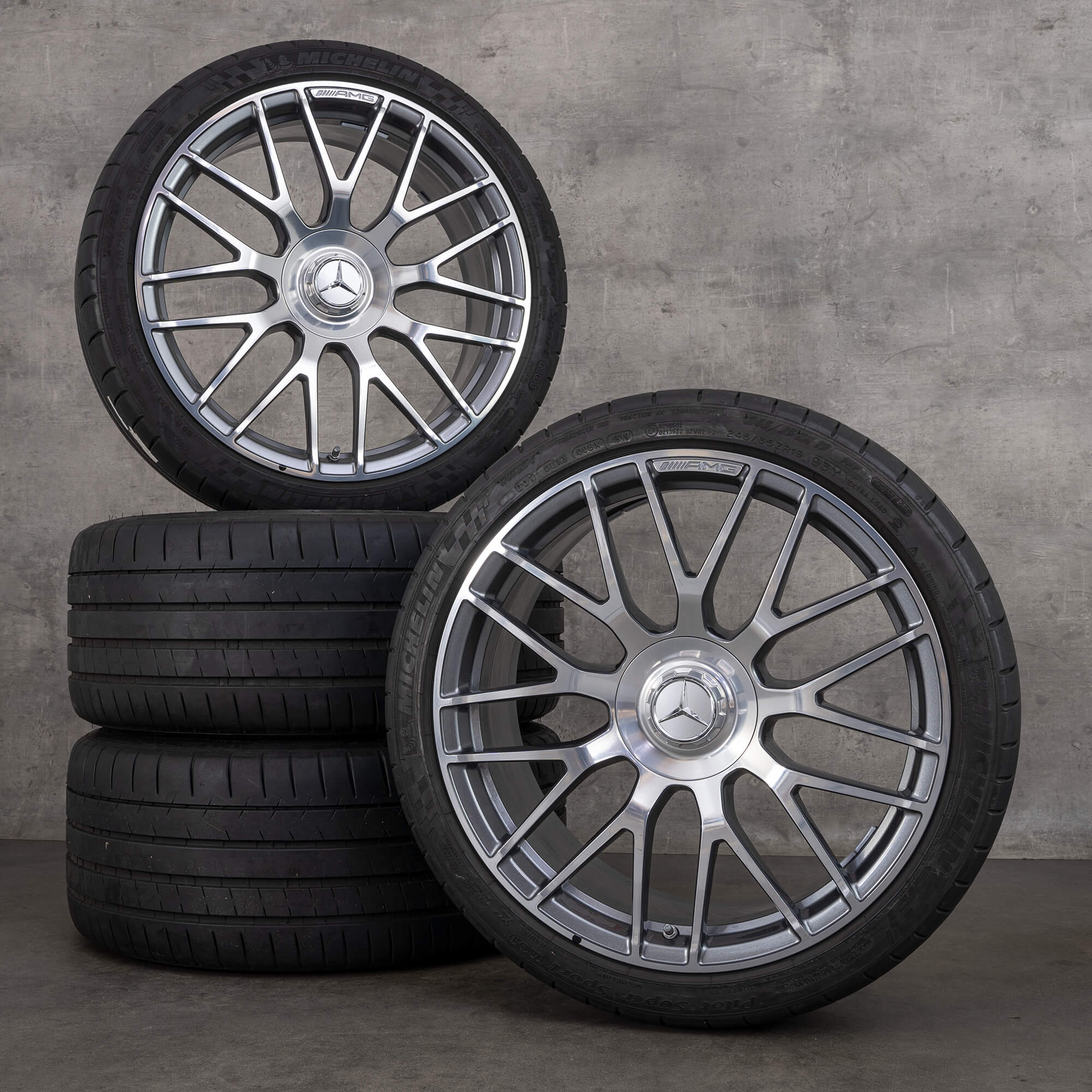 AMG Mercedes Benz summer wheels C63 S W205 S205 19 inch rims tires