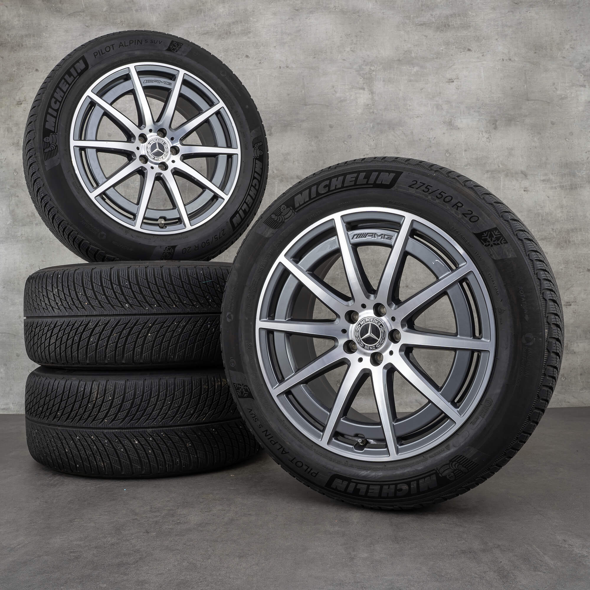 AMG 20 Zoll Mercedes Benz Felgen GLE 53 63 4Matic+ V167 Winterreifen ...