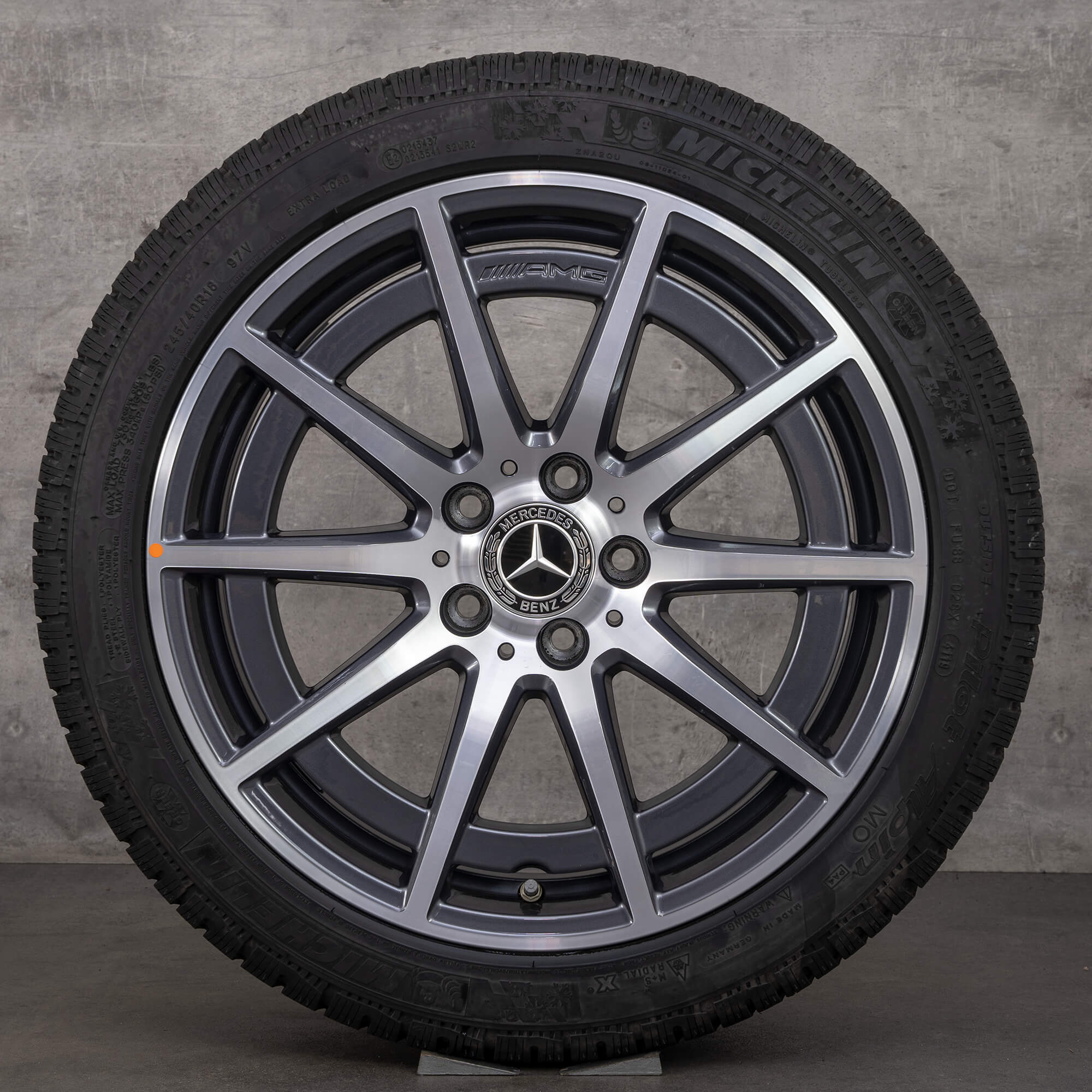 AMG 18 inch Mercedes Benz A45 W177 CLA 45 C118 X118 winter tires wheels