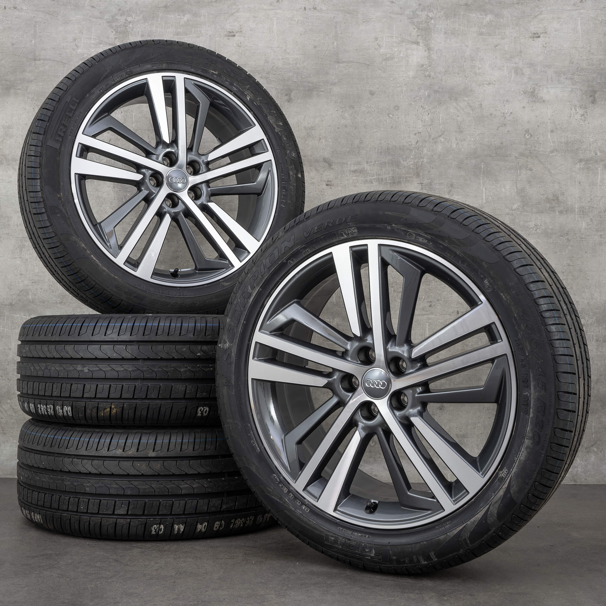 Audi 20 inch rims Q5 SQ5 FY aluminum summer tires wheels 80A601025AE NEW