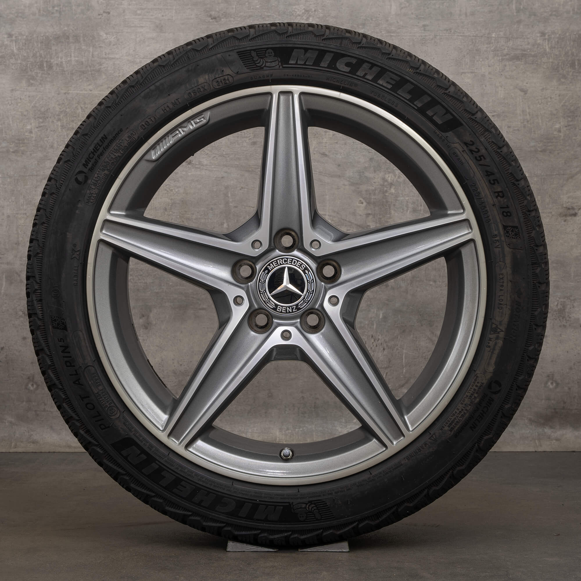 OEM AMG Mercedes Benz C-Class 18 inch W205 S205 C205 A205 rims winter ...