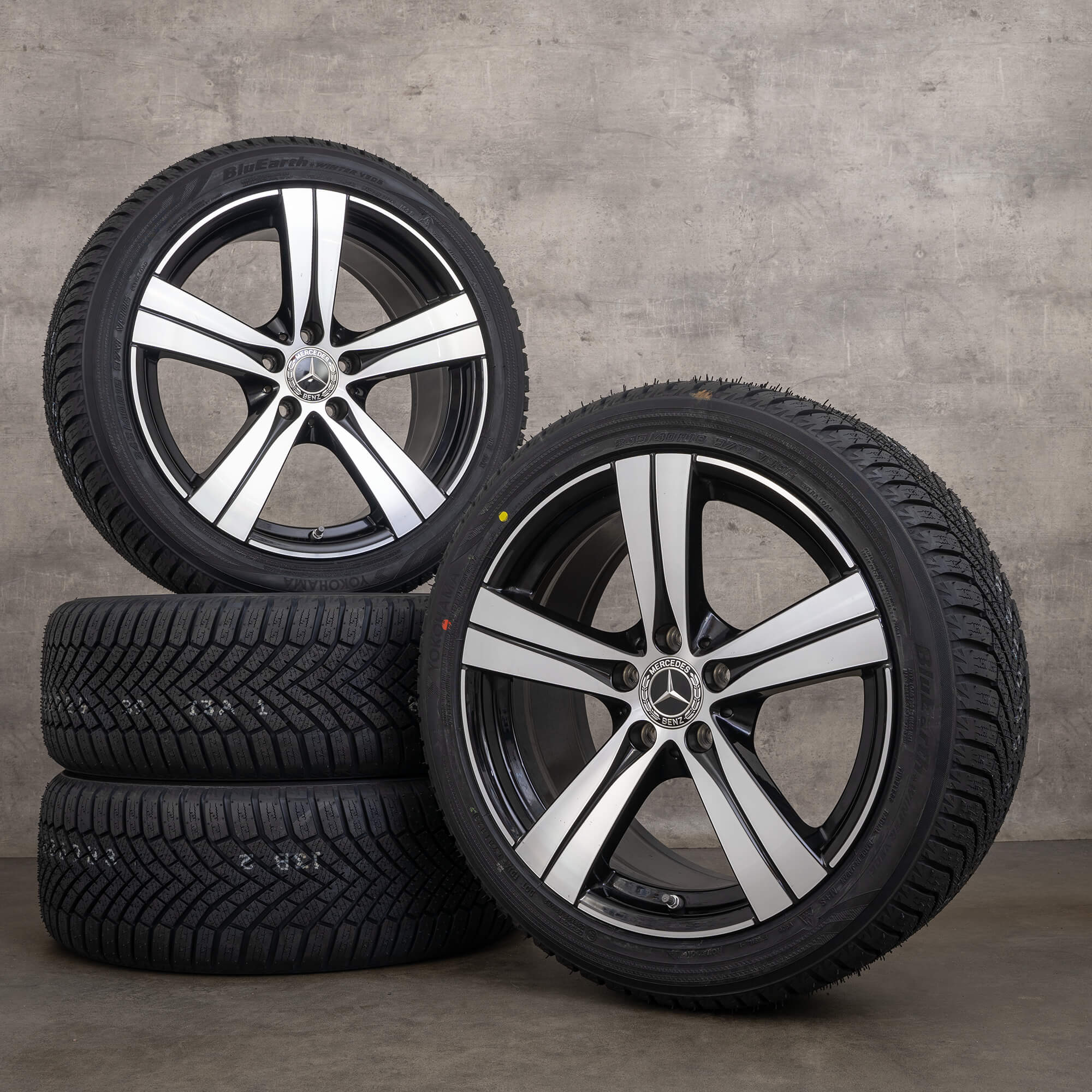 OEM Mercedes Benz C-Class rims 18 inch W206 S206 winter tires ...