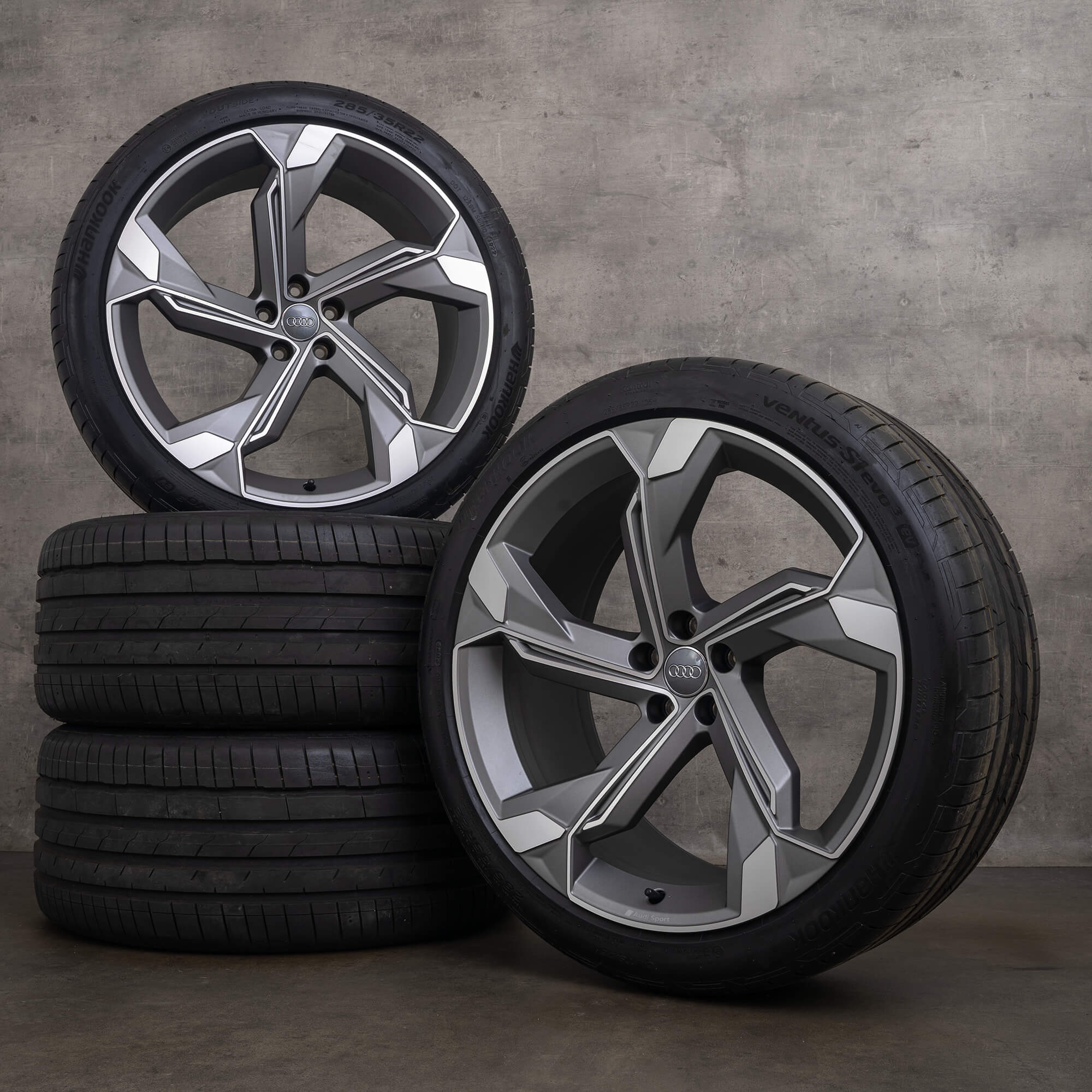 OEM Audi e-tron S SQ8 rims 22 inch GE Sportback summer tires 4KE601025D ...